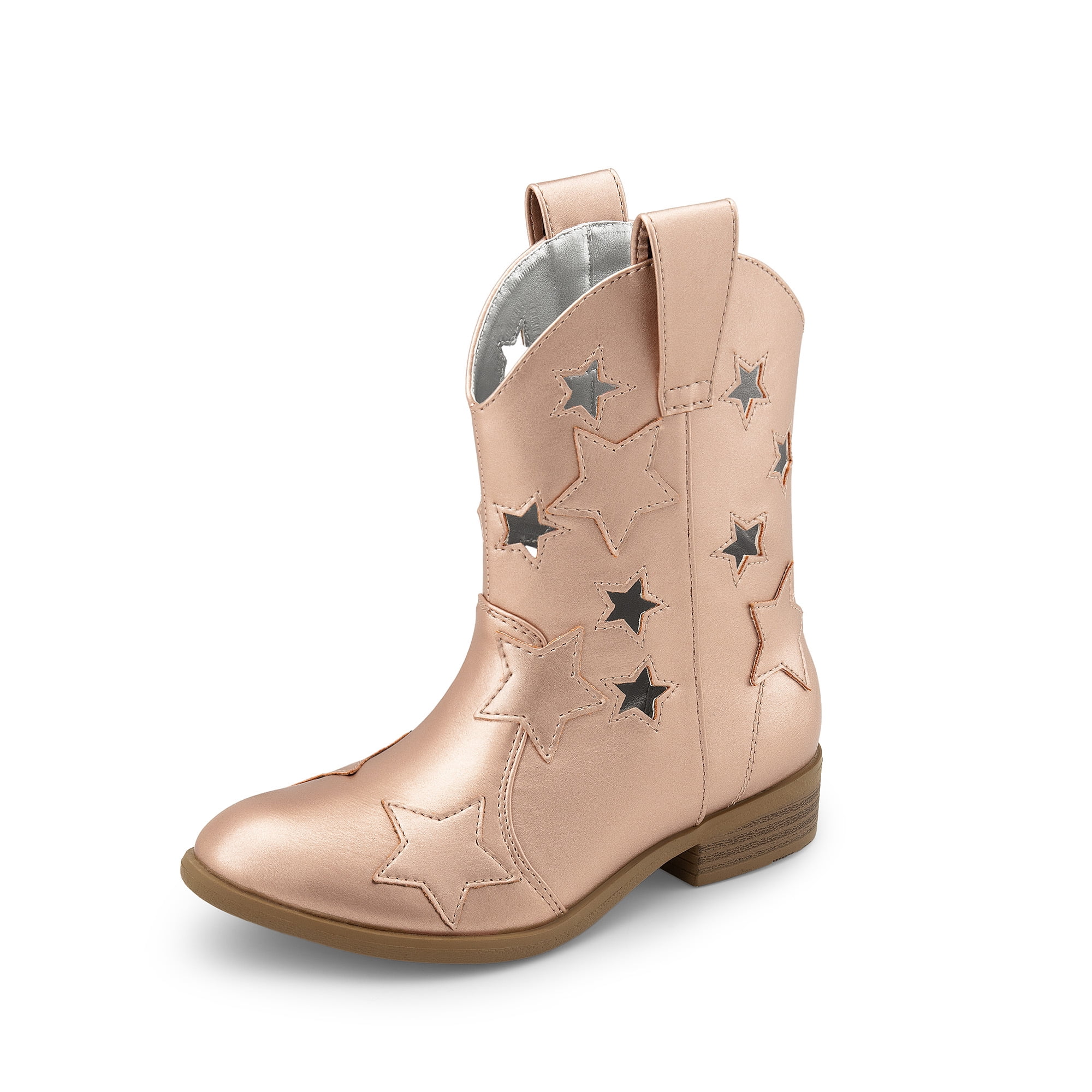 DREAM PAIRS Girls Cowgirl Boots Cowboy Western Mid Calf Star Boots for ...