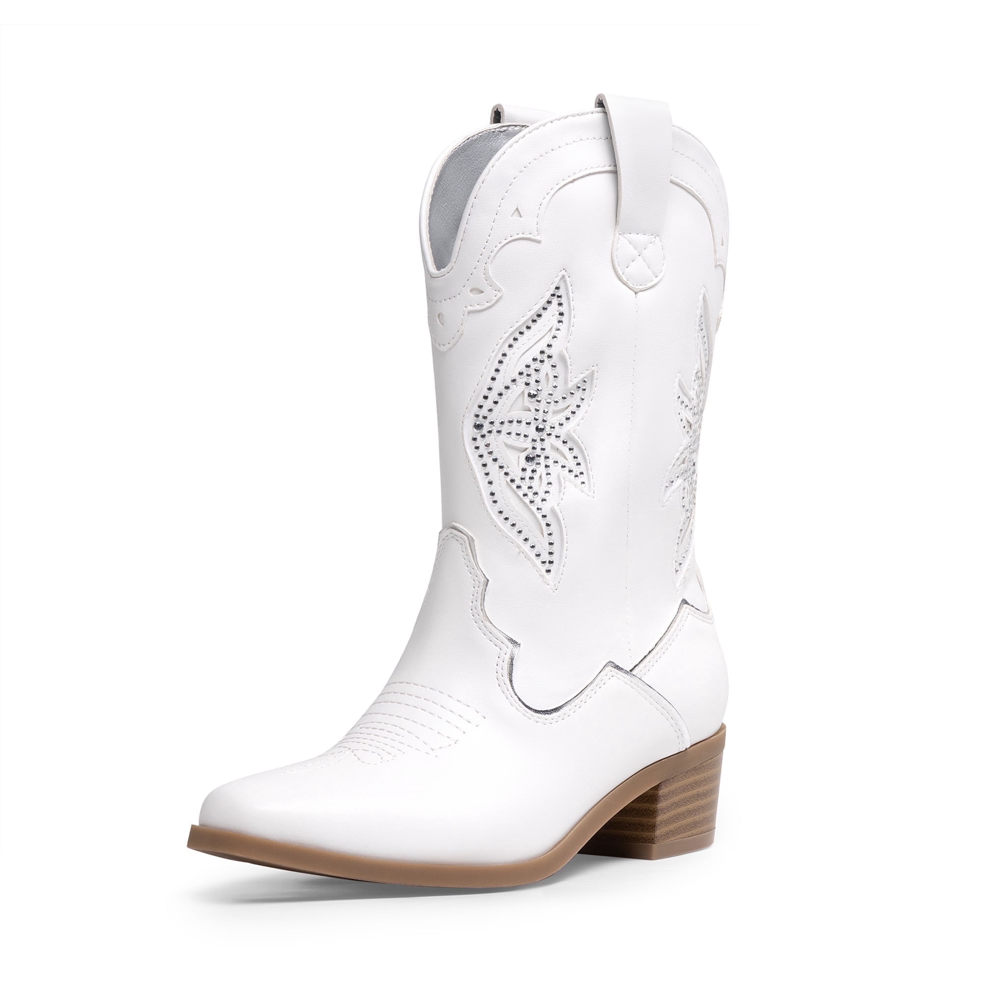 BURUDANI Girls' Western Cowgirl Cowboy Boots Glitter Rainbow ...