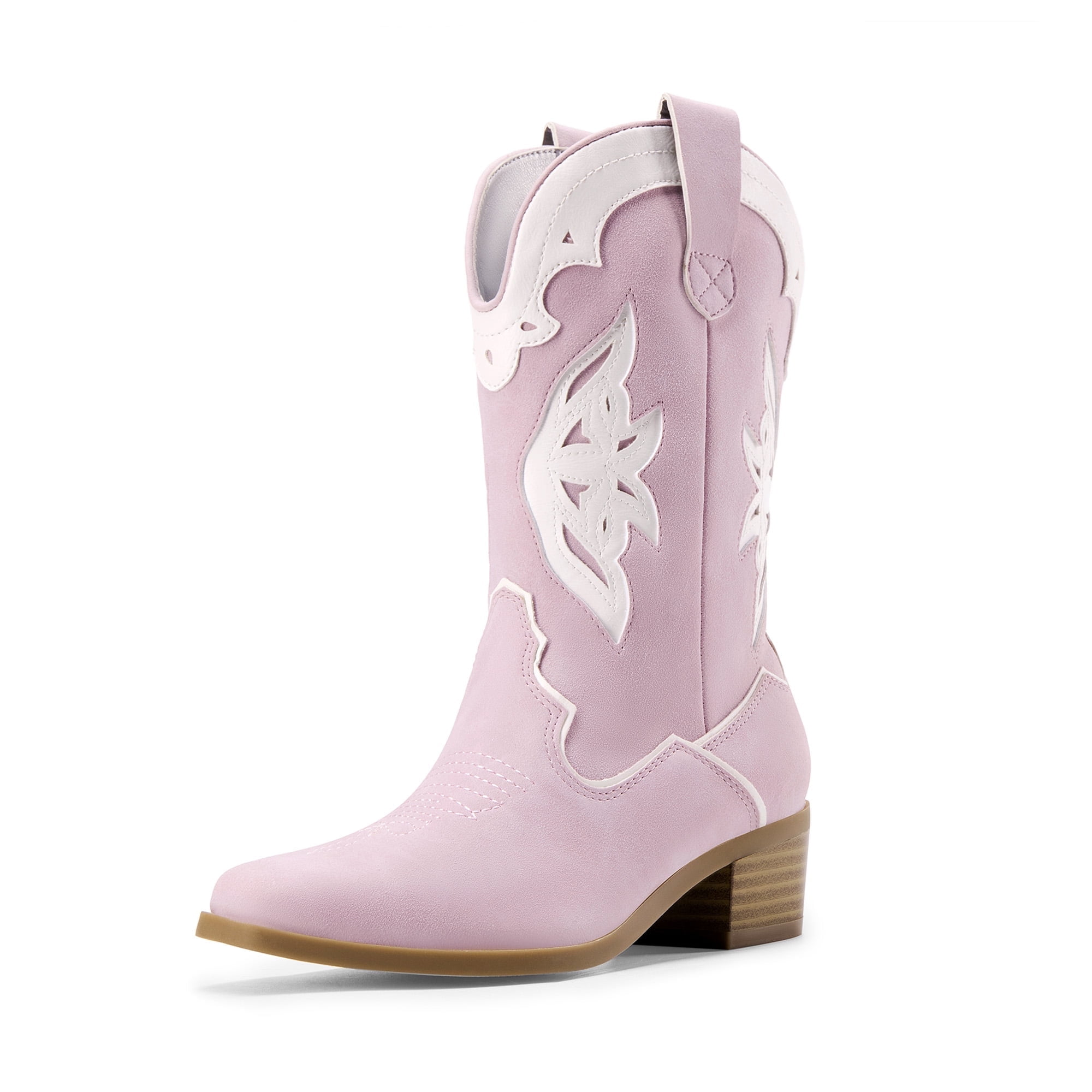 BURUDANI Girls' Western Cowgirl Cowboy Boots Glitter Rainbow ...