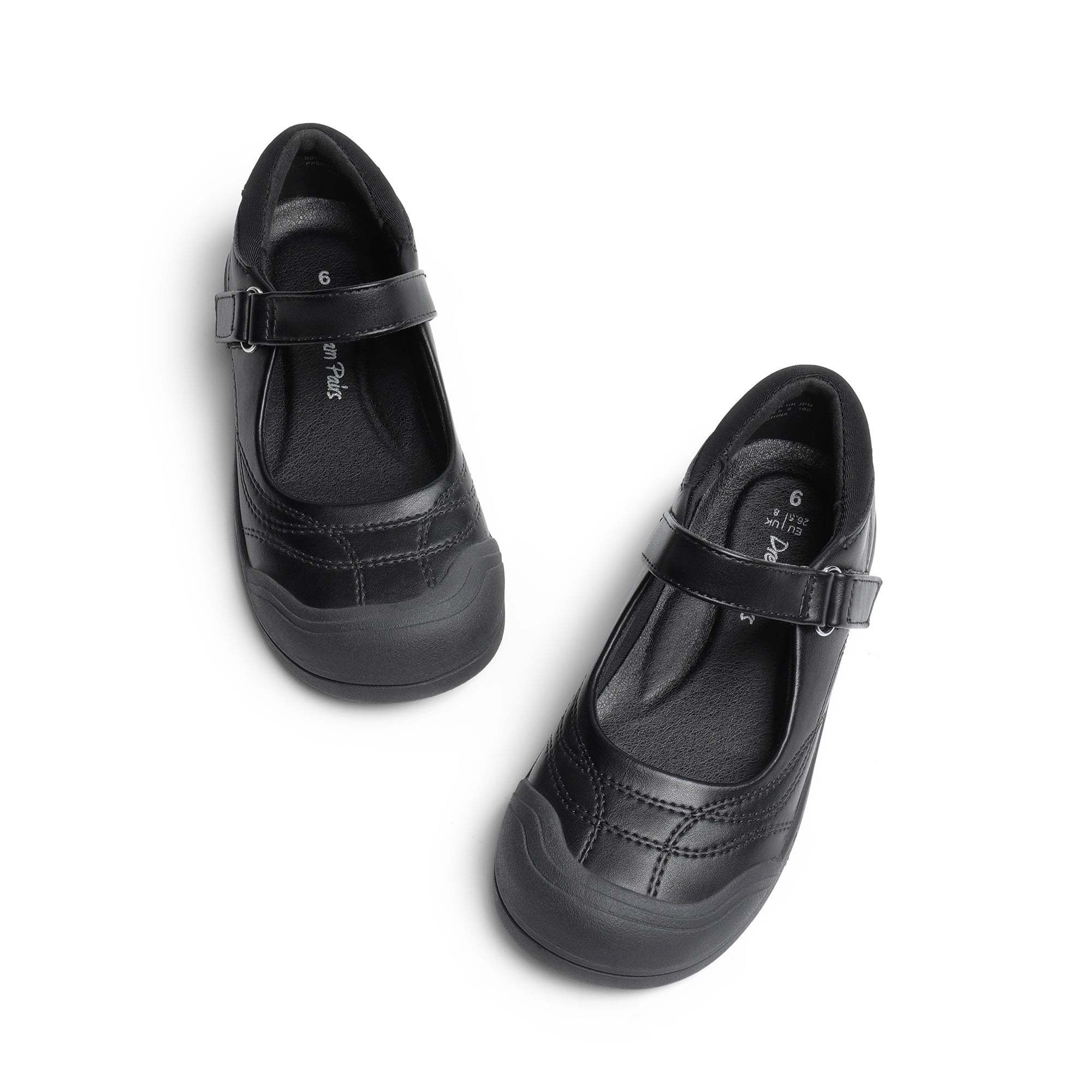 DREAM PAIRS Girls Kids Mary Jane School Uniform Toe-protective Shoes ...