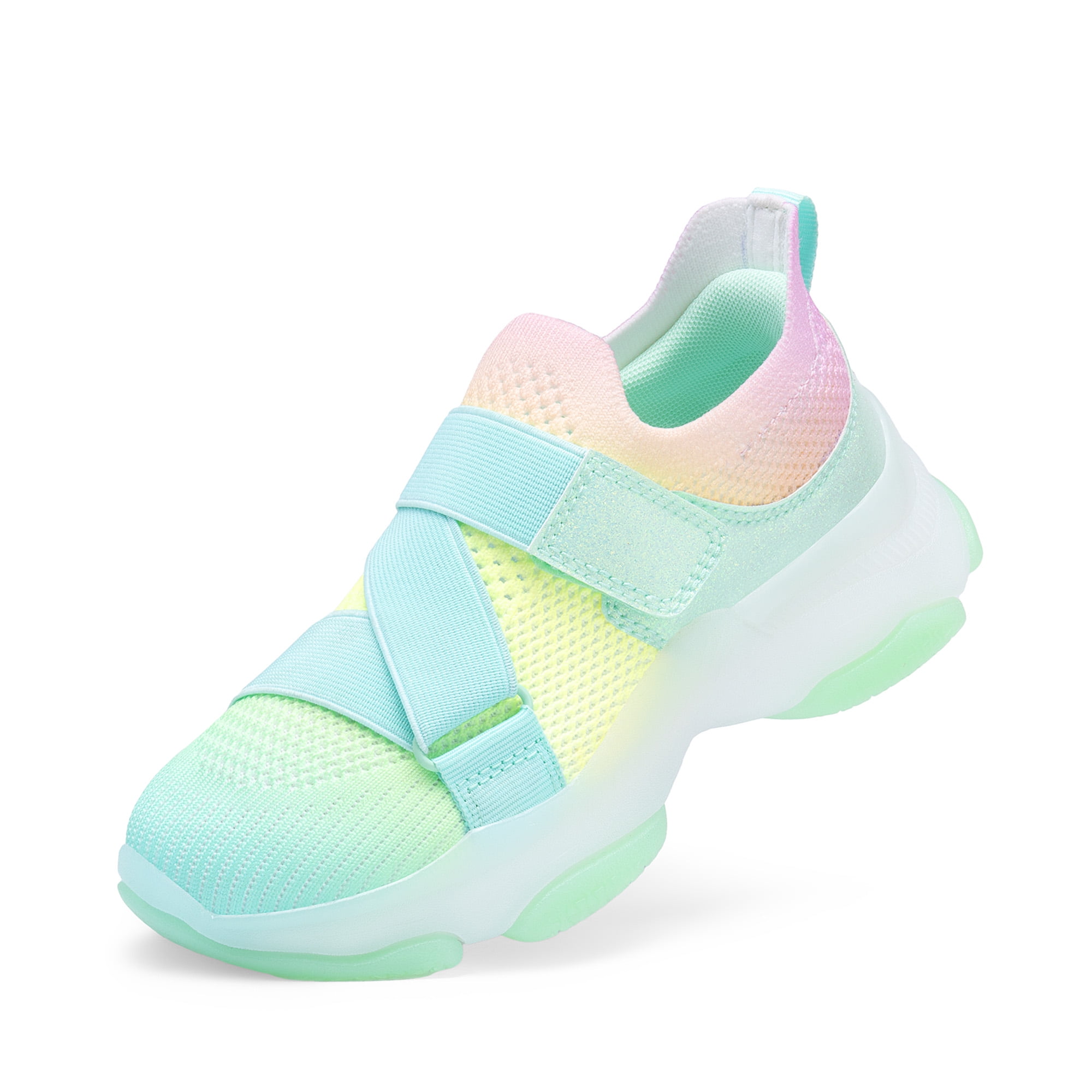 DREAM PAIRS Girls’ Slip-On Sneakers, Z-Strap Walking Shoes with ...