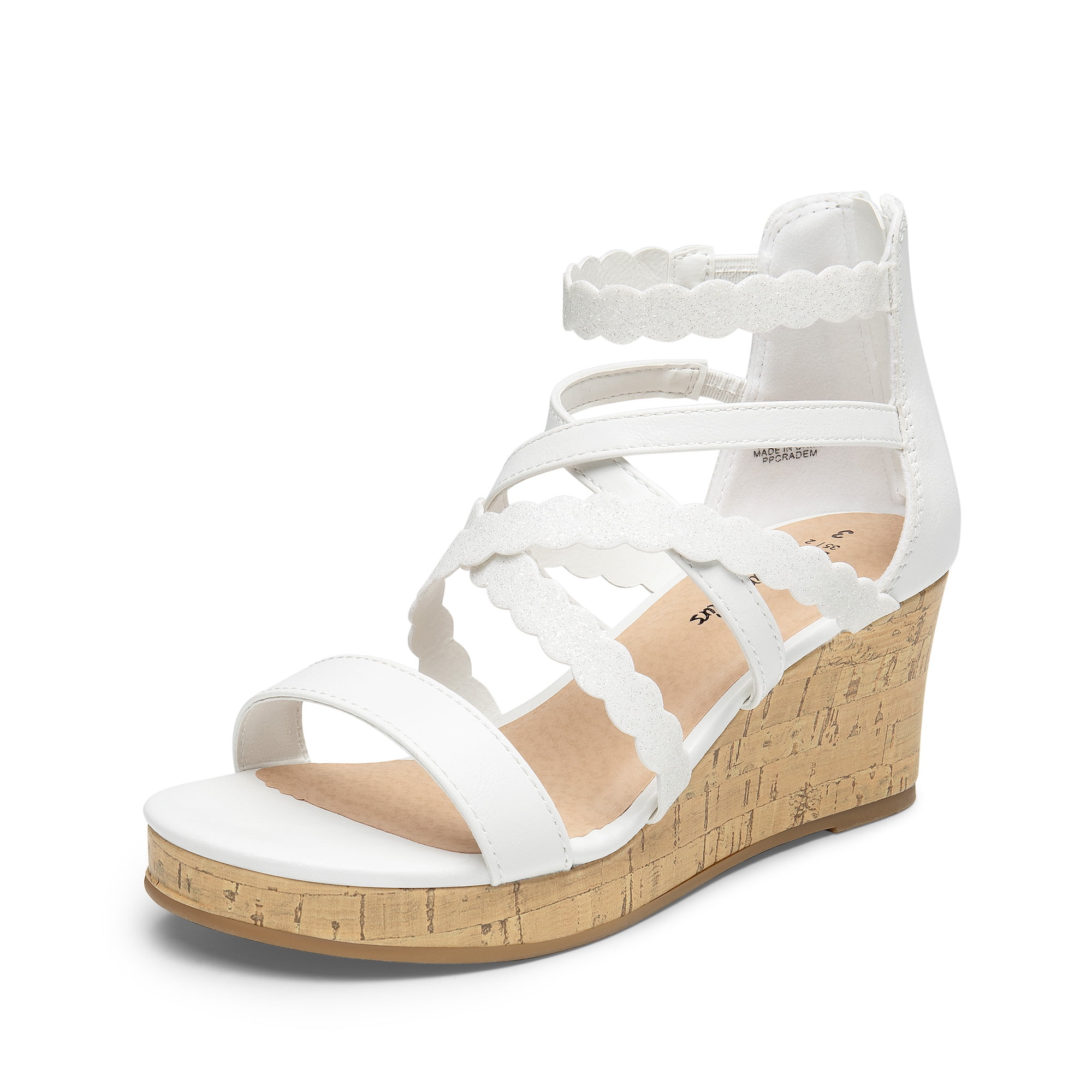 DREAM PAIRS Girls Wedge Sandals Flatform Open Toe Platform Sandals ...