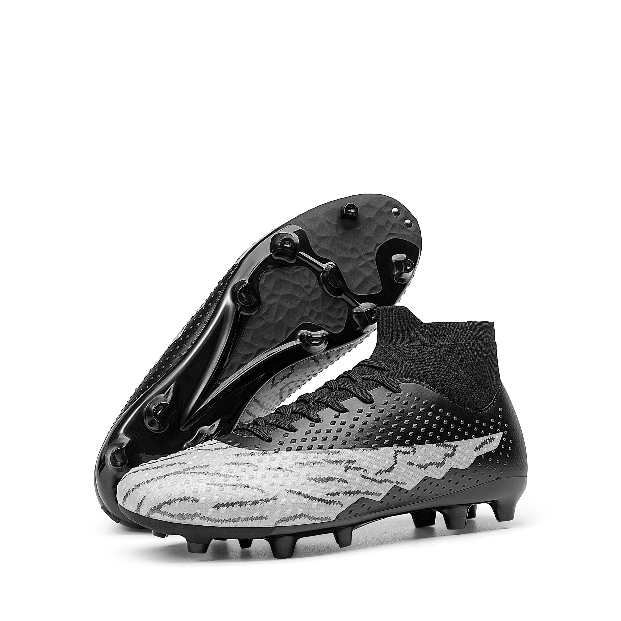 DREAM PAIRS Men's Firm Ground Soccer Cleats High-top Football Cleats FG ...