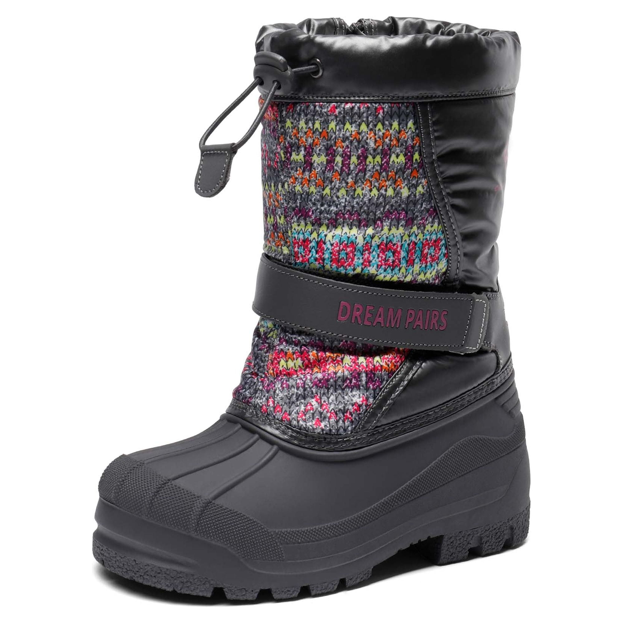 DREAM PAIRS Mid Calf Waterproof Winter Snow Boots Kamick for Big Kid ...