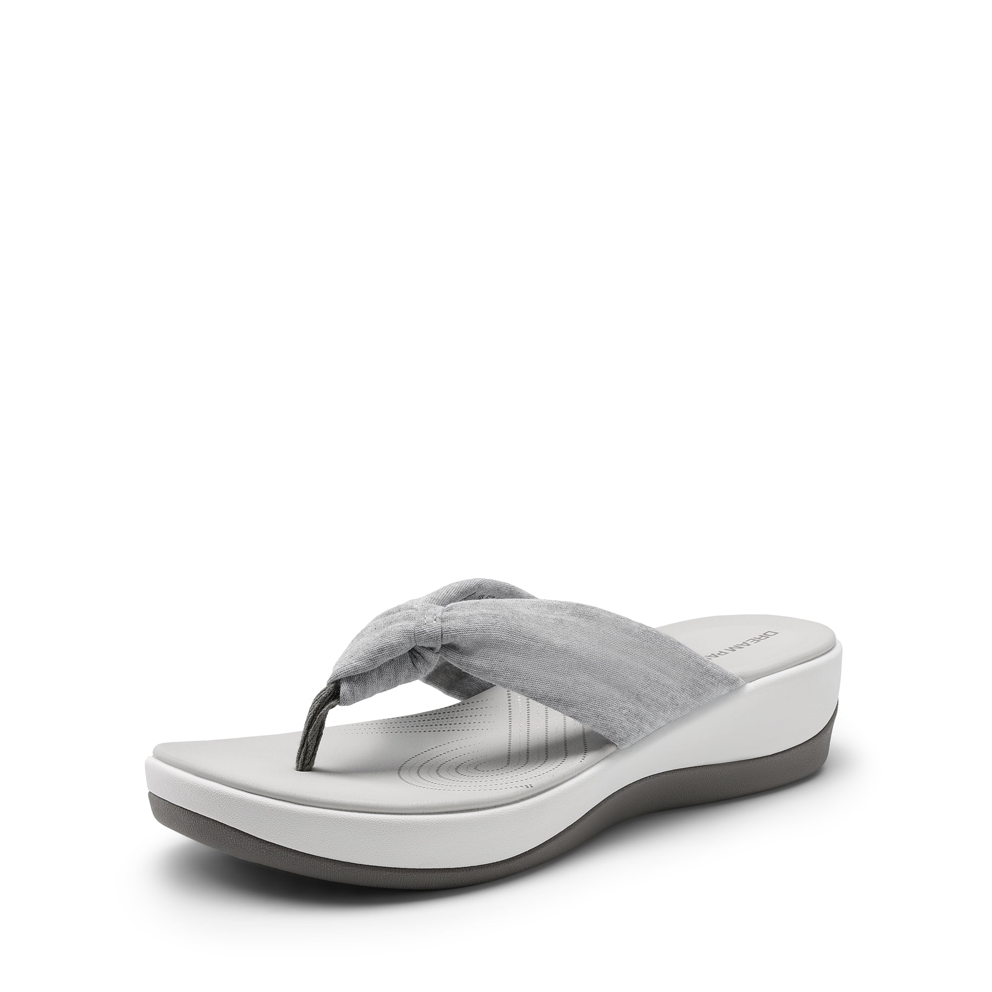 DREAM PAIRS Platform Flip Flops for Women Cushioned Thong Sandals with ...