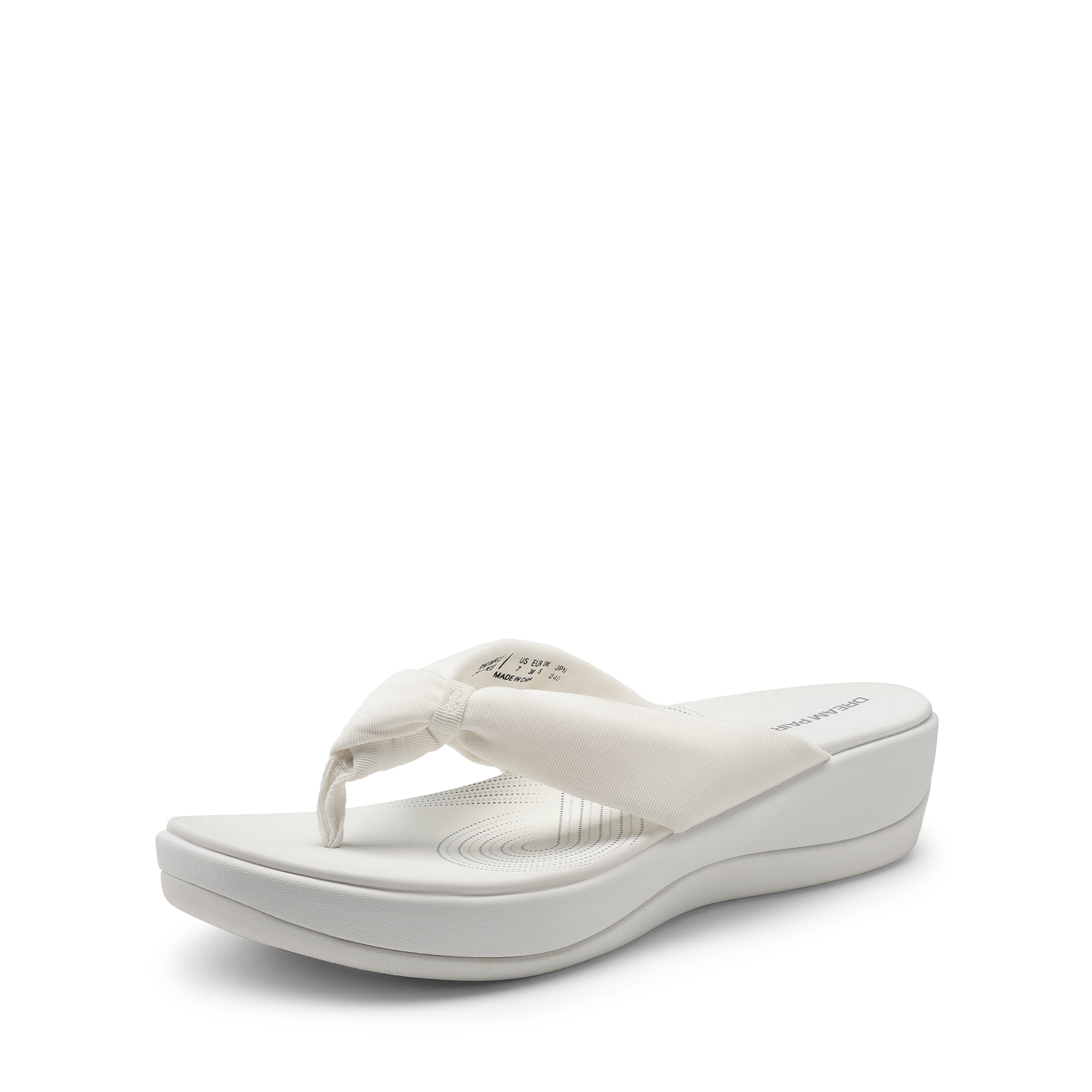 DREAM PAIRS Platform Flip Flops for Women Cushioned Thong Sandals with ...