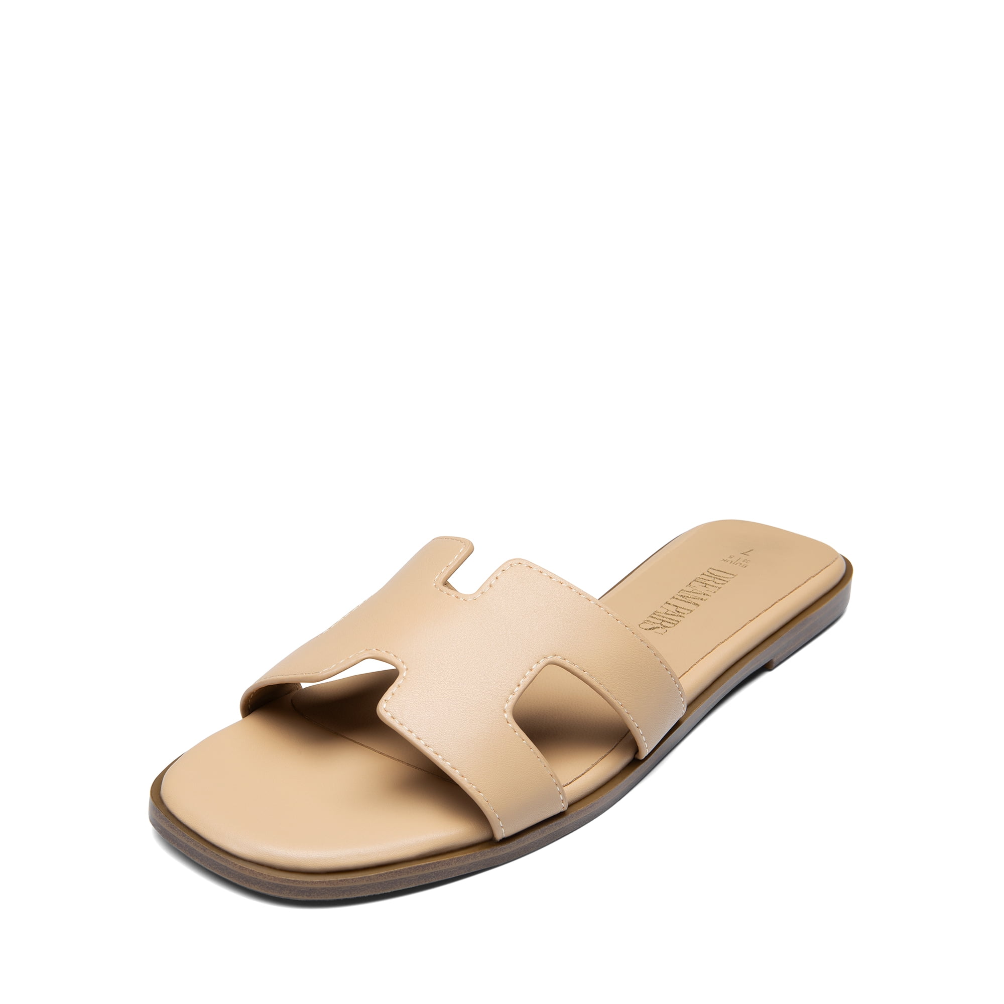 DREAM PAIRS Women Cut-out Strap Light Sole Slide Sandals - Walmart.com
