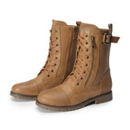 DREAM PAIRS Womens Ankle Booties Lace Up Mid Calf Military Combat Boots AMAZON BLACK Size 5.5 ...