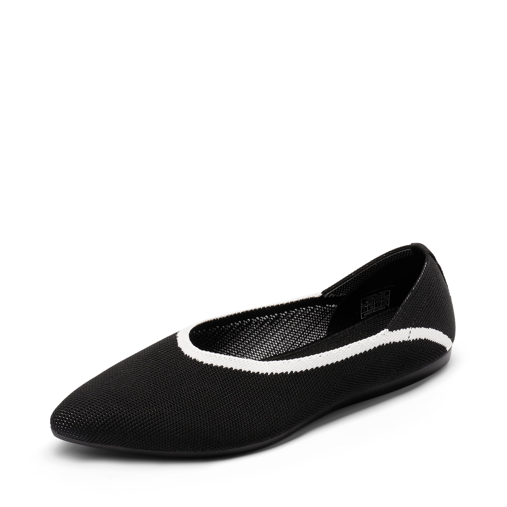 DREAM PAIRS Women's Ballet Dressy Flats Comfortable Pointed Toe Knit ...