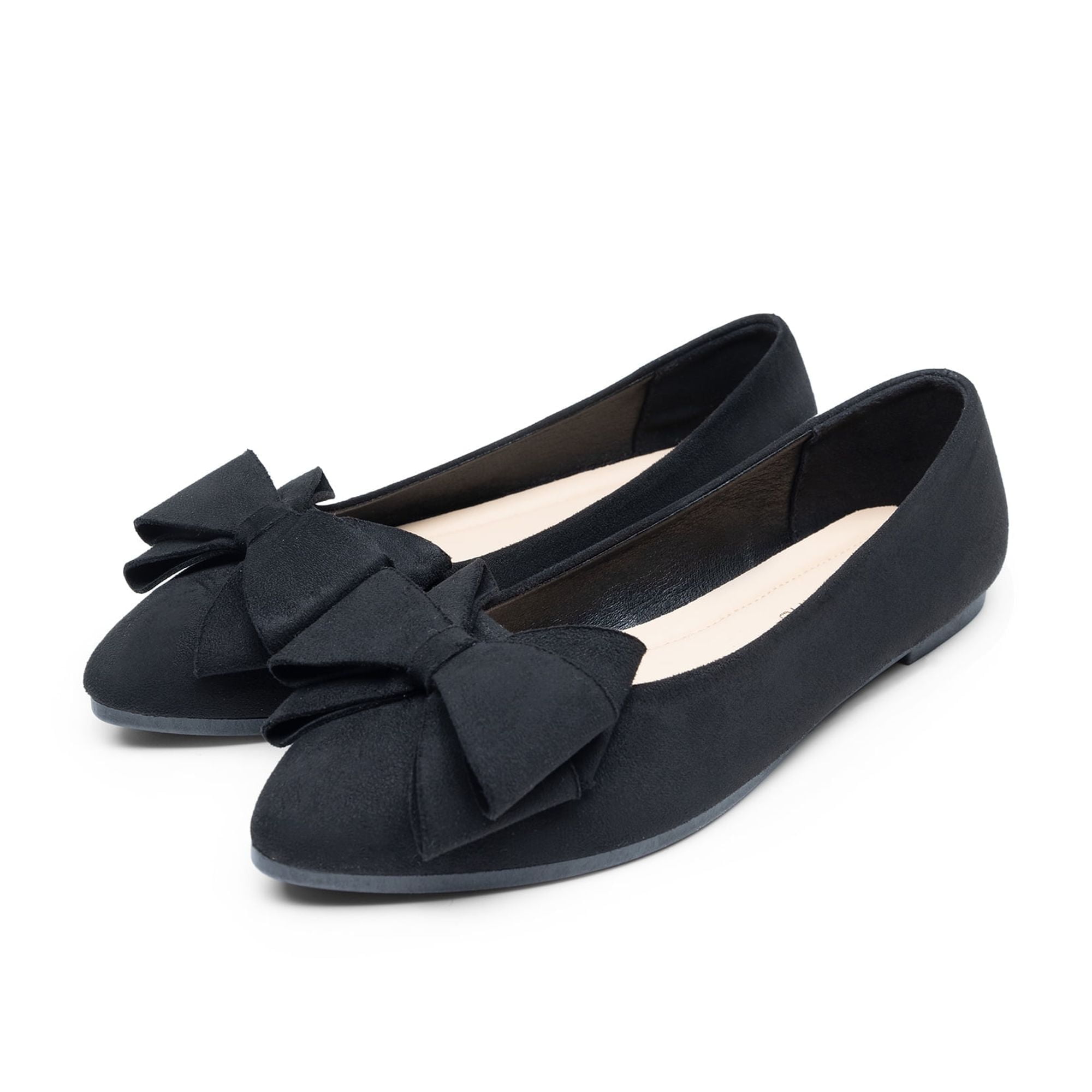 DREAM PAIRS Women’s Bowknot Flats, Comfortable Pointed Toe Ballet Shoes ...