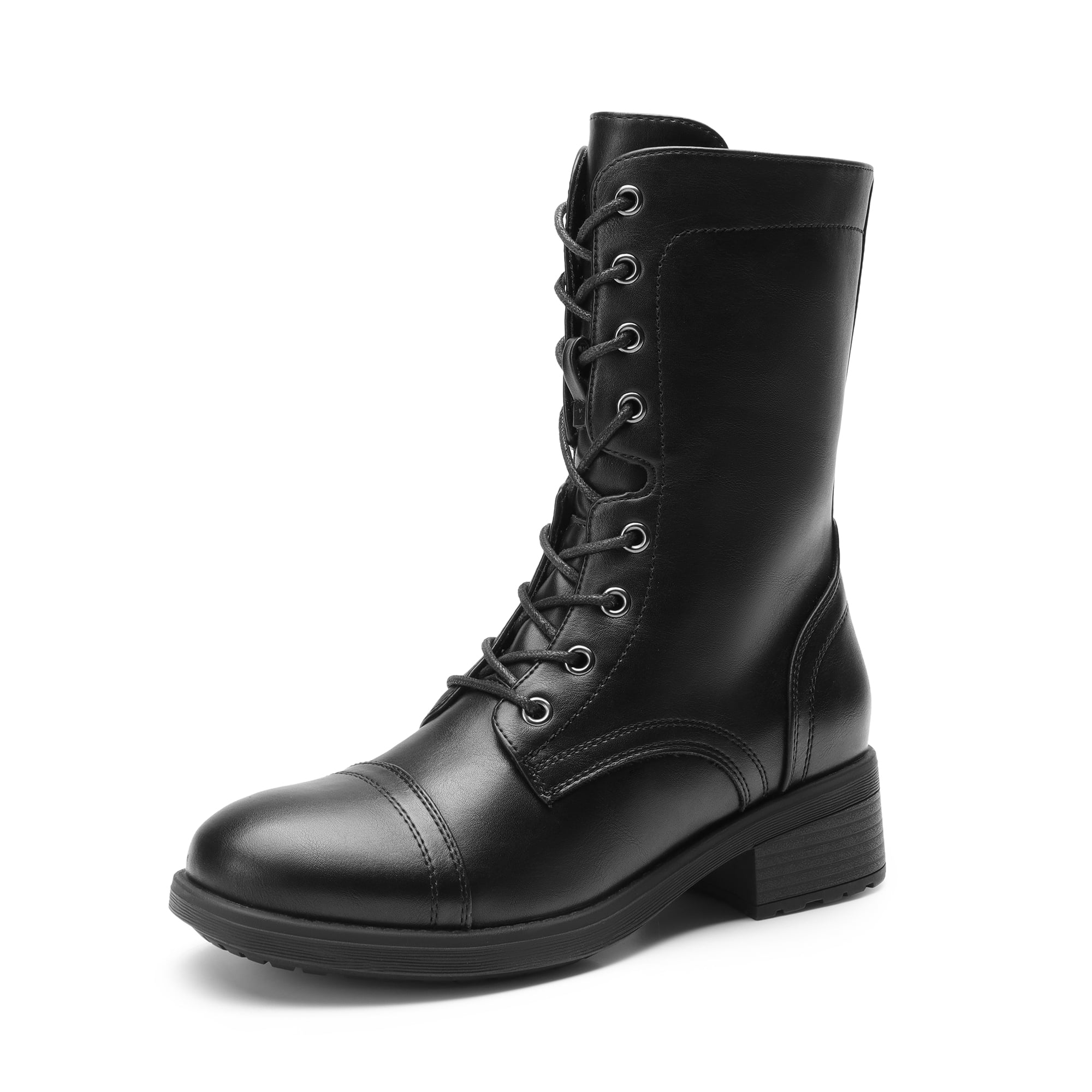 Elegant Mid Calf Combat Boots Pictures