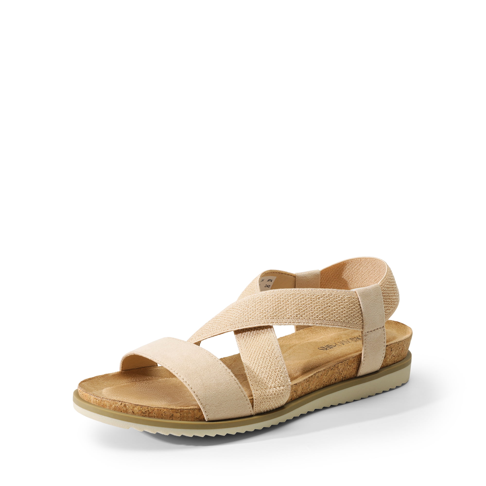 DREAM PAIRS Women's Comfortable Low Wedge Sandals, Open Toe Slip On ...