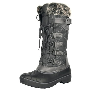 DREAM PAIRS Women’s Waterproof, Lightweight, Anti-Skid Winter Snow Boots with Warm Faux Fur ...