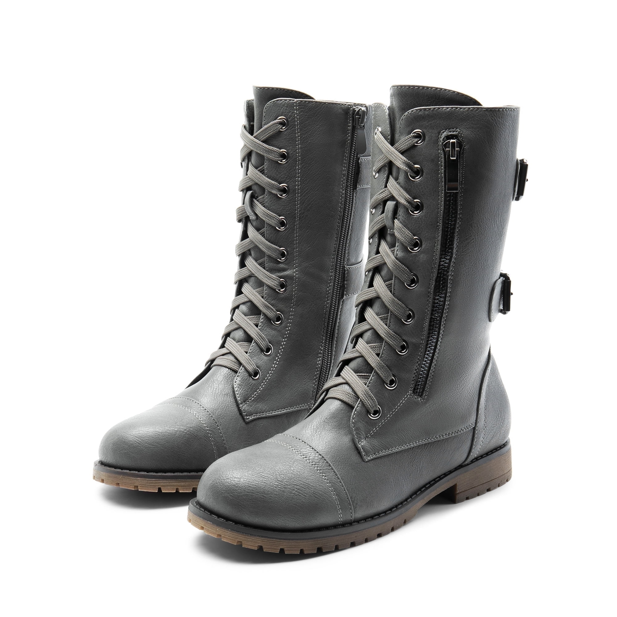 DREAM PAIRS Women's Fashion Comfort Faux Fur Lined Mid Calf Riding ...