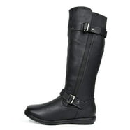 DREAM PAIRS Women's Wide Calf Comfortable Winter Knee High Riding Boots ...