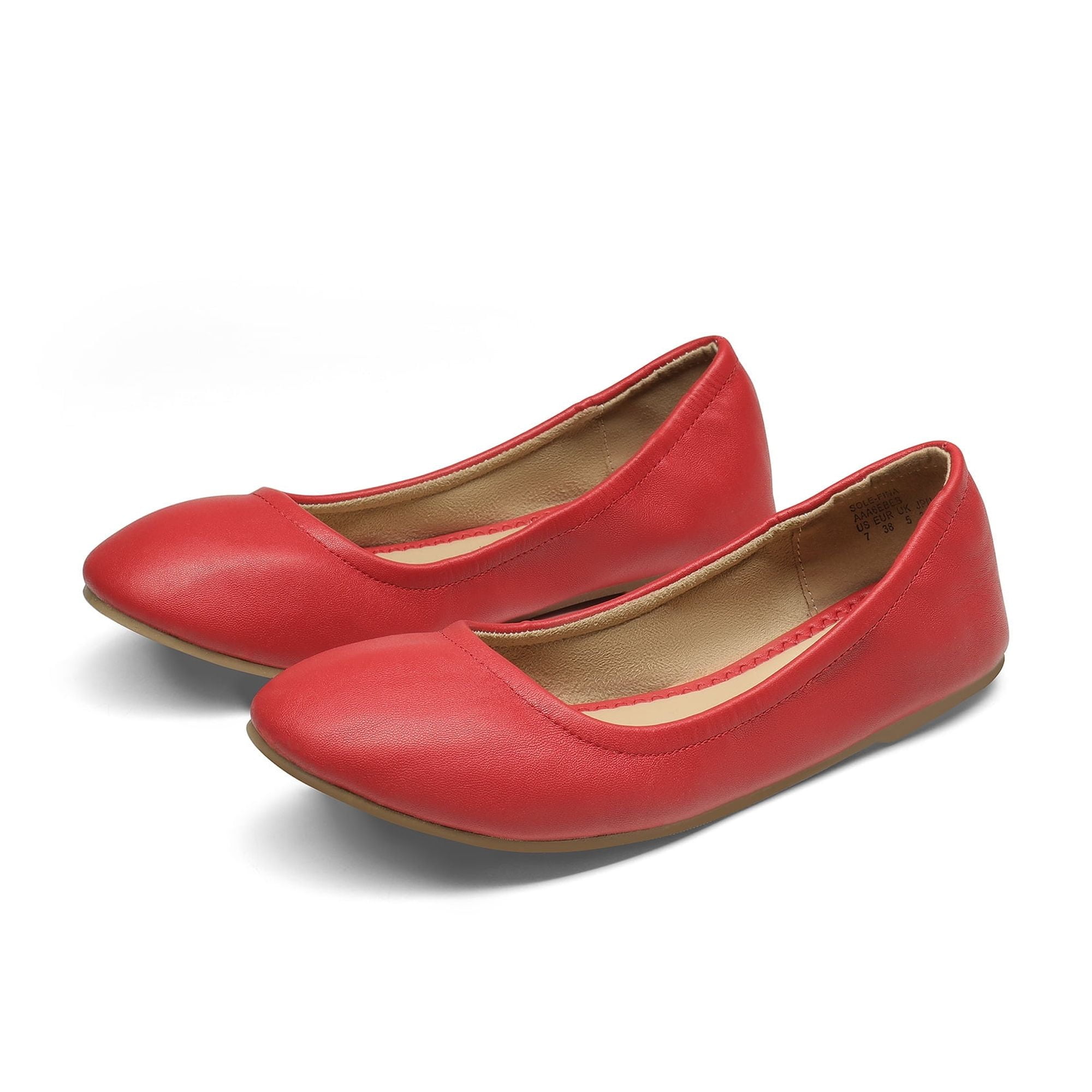 DREAM PAIRS Women's Flats Solid Plain Walking Classic Casual Ballet ...