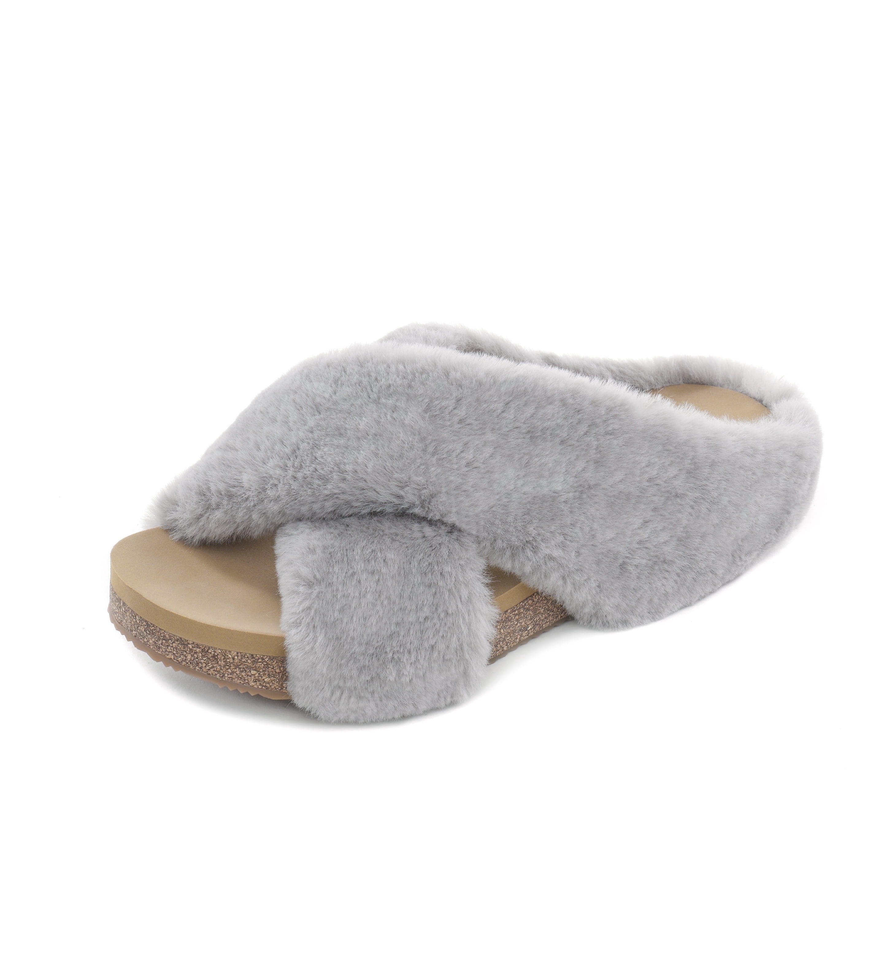 DREAM PAIRS Women's Fluffy House Shoes,Comfy Fuzzy Bedroom Non Slip ...