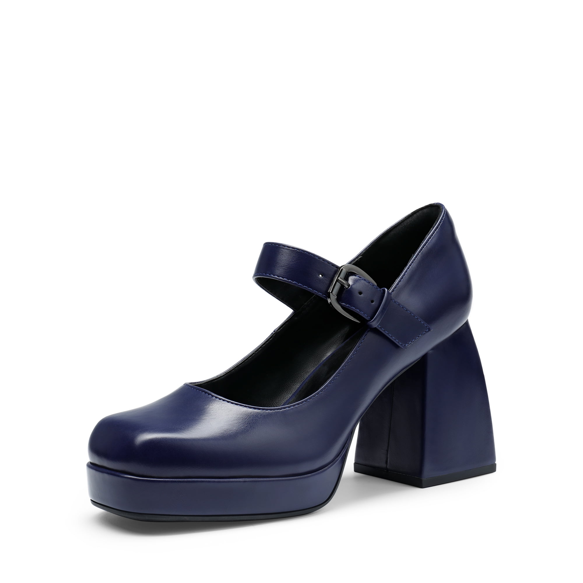 DREAM PAIRS Women's High Chunky Platform Closed Toe Mary Jane Block ...
