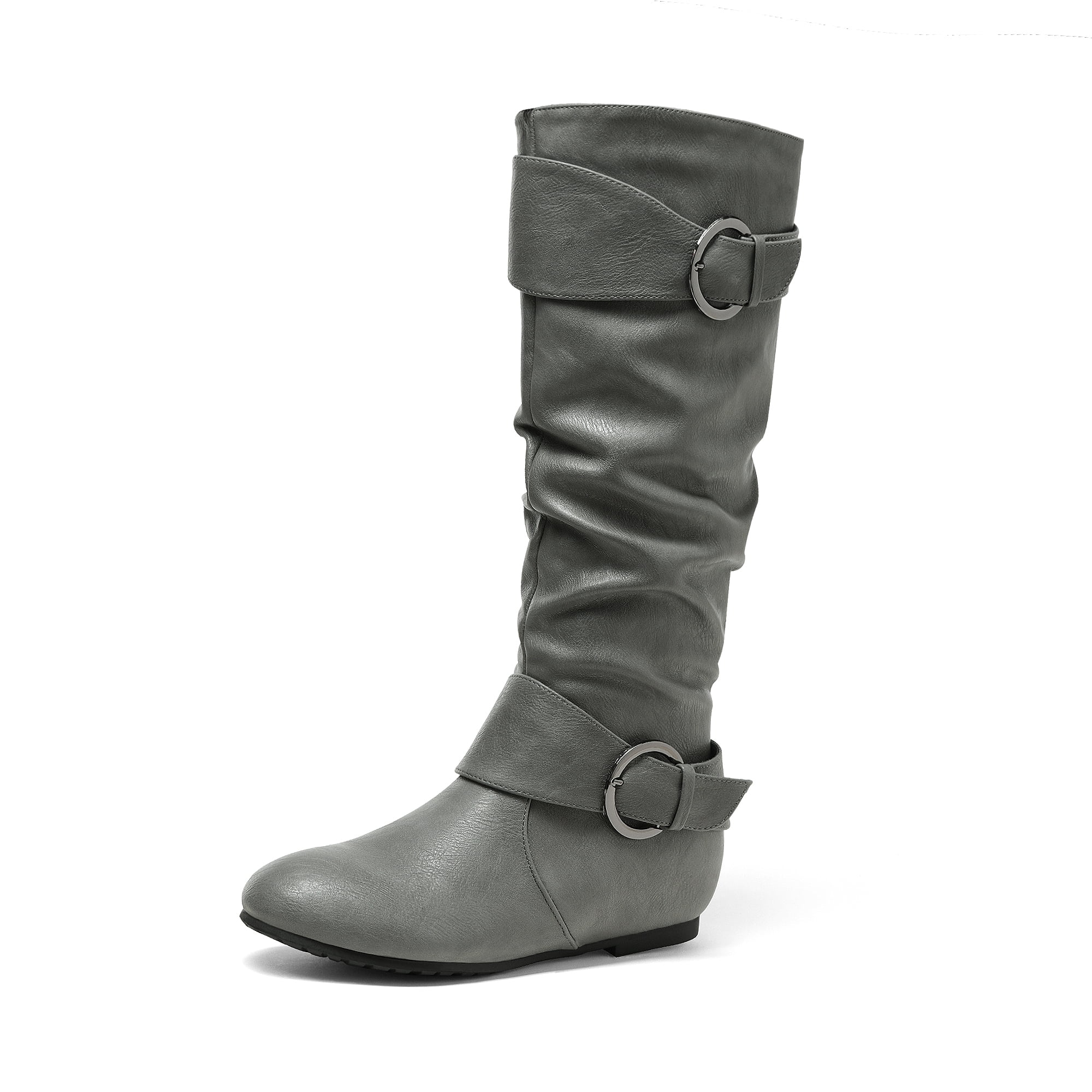 DREAM PAIRS Women's Knee High Low Hidden Wedge Boots - Walmart.com