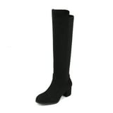 DREAM PAIRS Women's Knee High Stretchy Fashion Boots Comfortable Slip ...