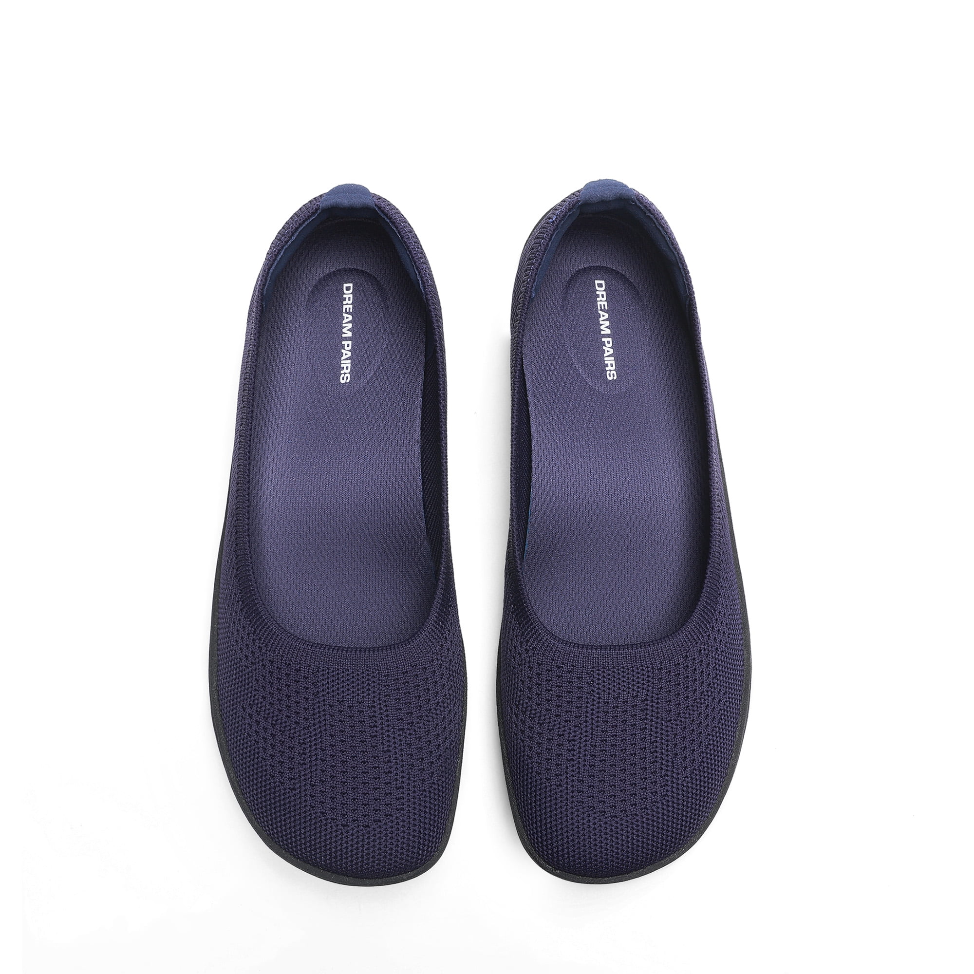 DREAM PAIRS Women's Knit Ballet Flats with Arch Support Comfortable ...
