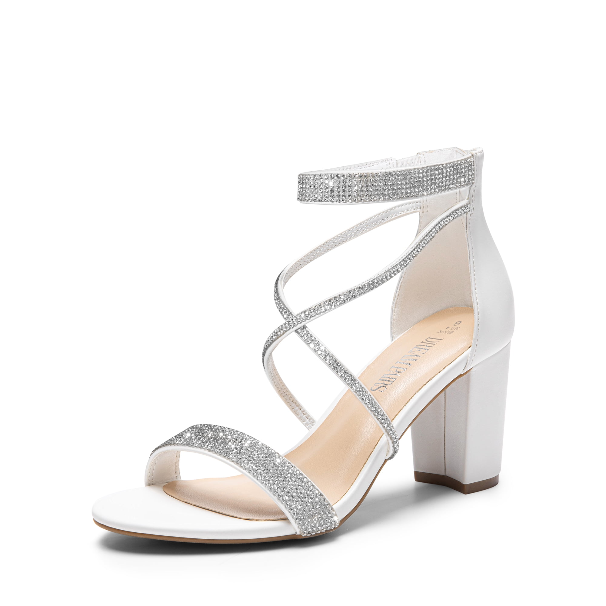 DREAM PAIRS Women’s Low Chunk Heel Pump Sandals – Stylish Dressy Shoes ...