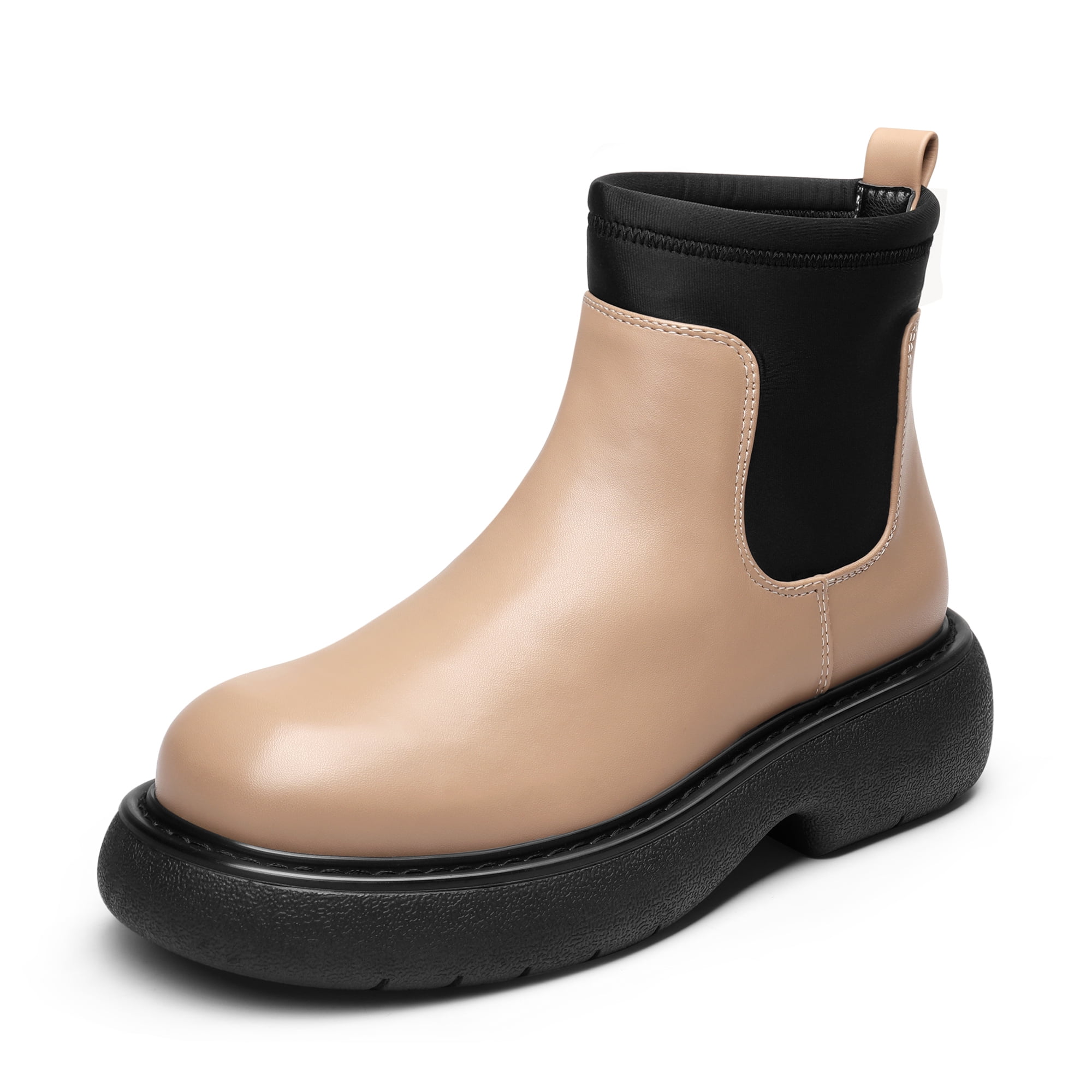 DREAM PAIRS Women's Winter Lug Sole Platform Boots, Ankle Booties, Size ...