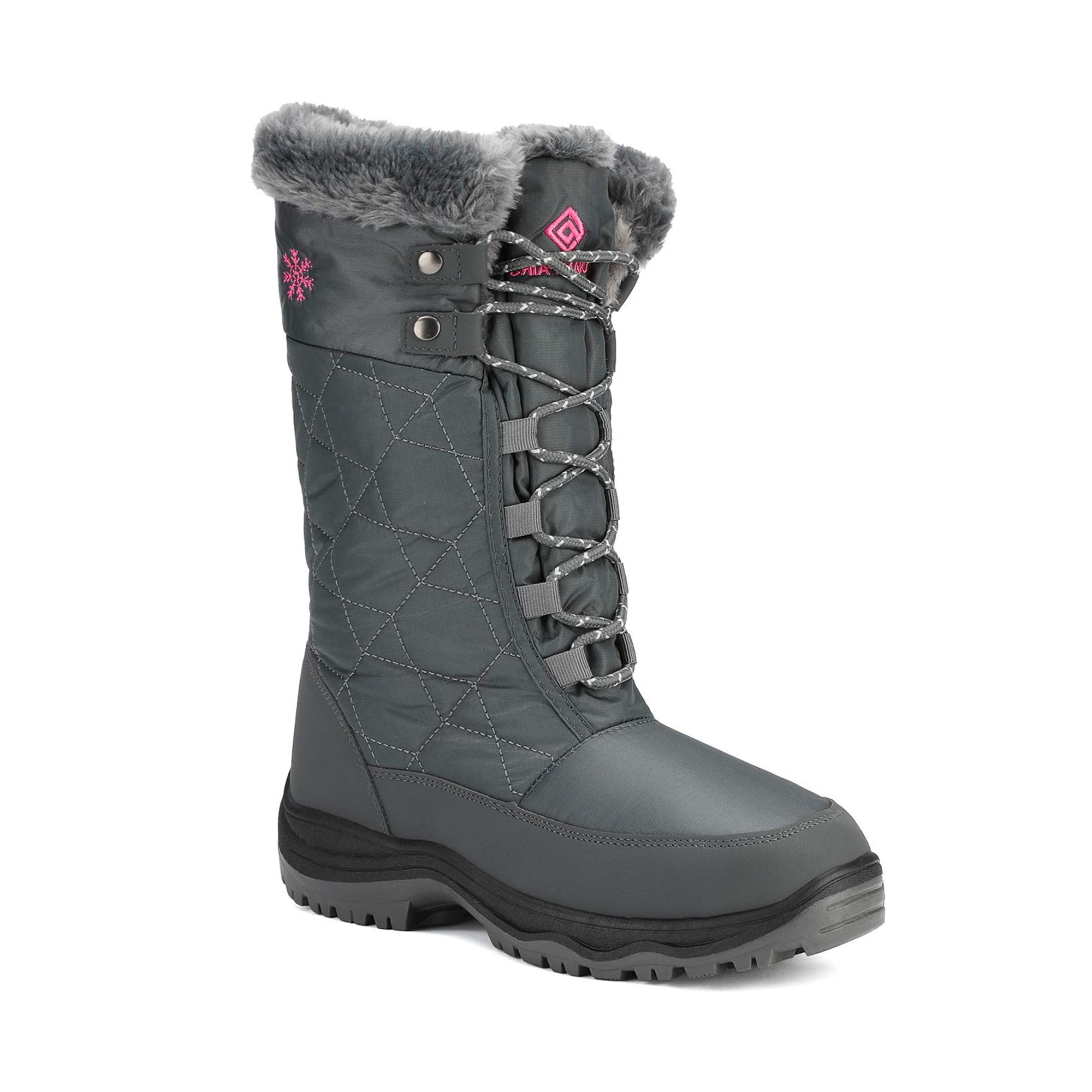 DREAM PAIRS Women's Mid Calf Winter Snow Boots with Warm Faux Lined ...