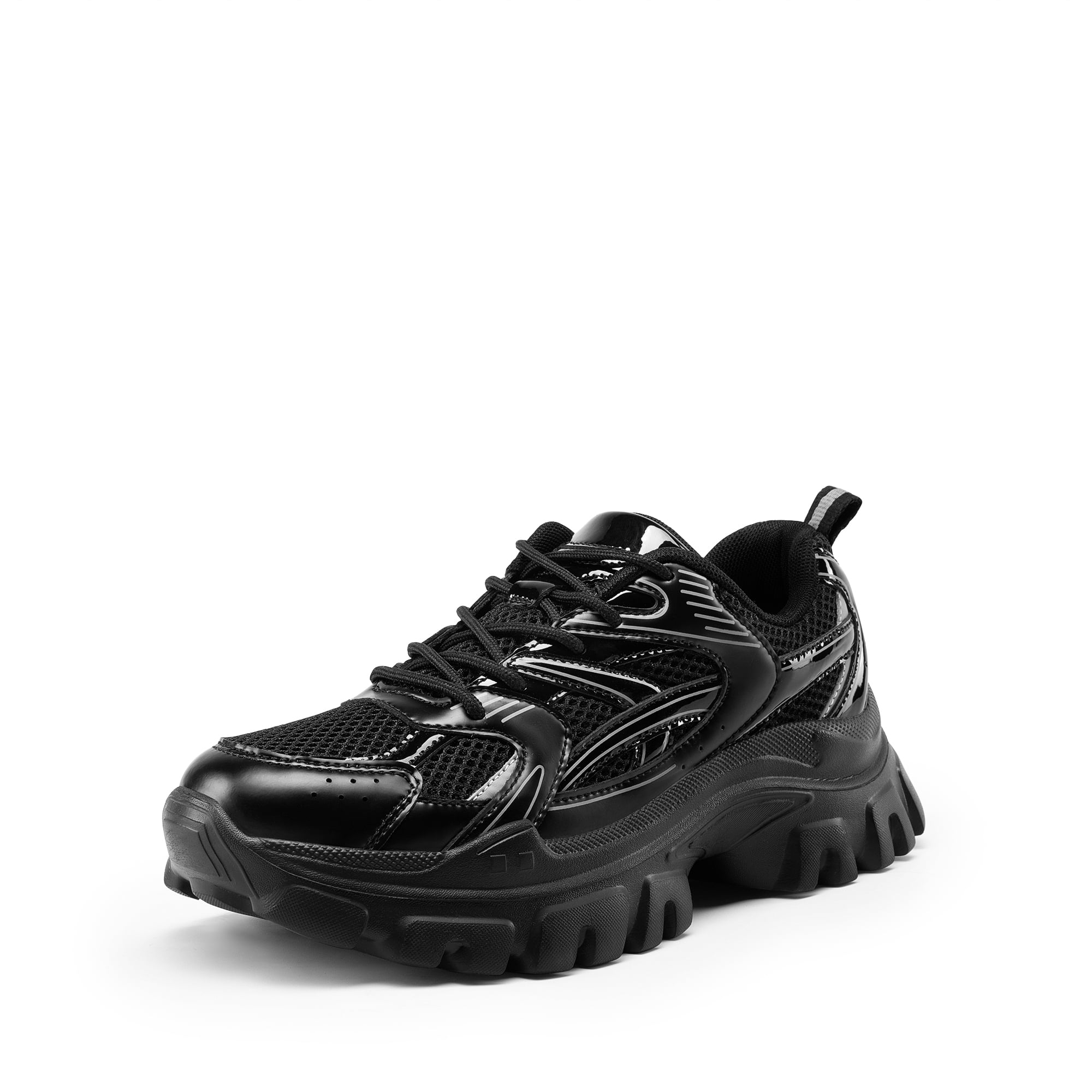 DREAM PAIRS Women's Platform Chunky Fashion Sneakers Walking Lace-Up ...