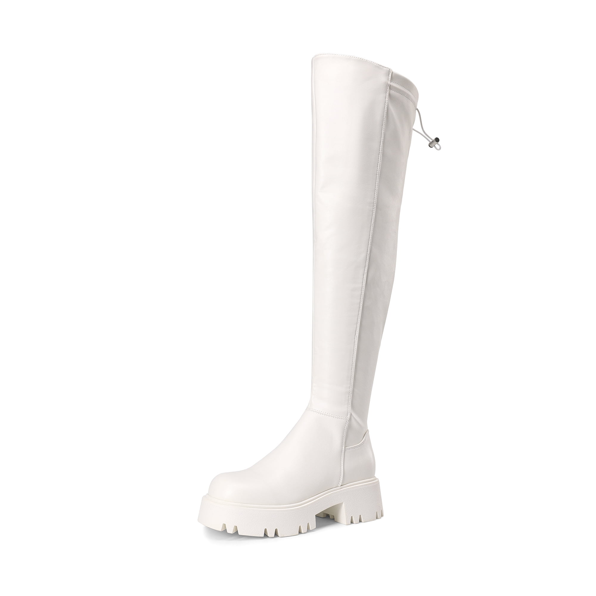 DREAM PAIRS Women's Platform Over The Knee Boots Lug Sole Round Toe ...