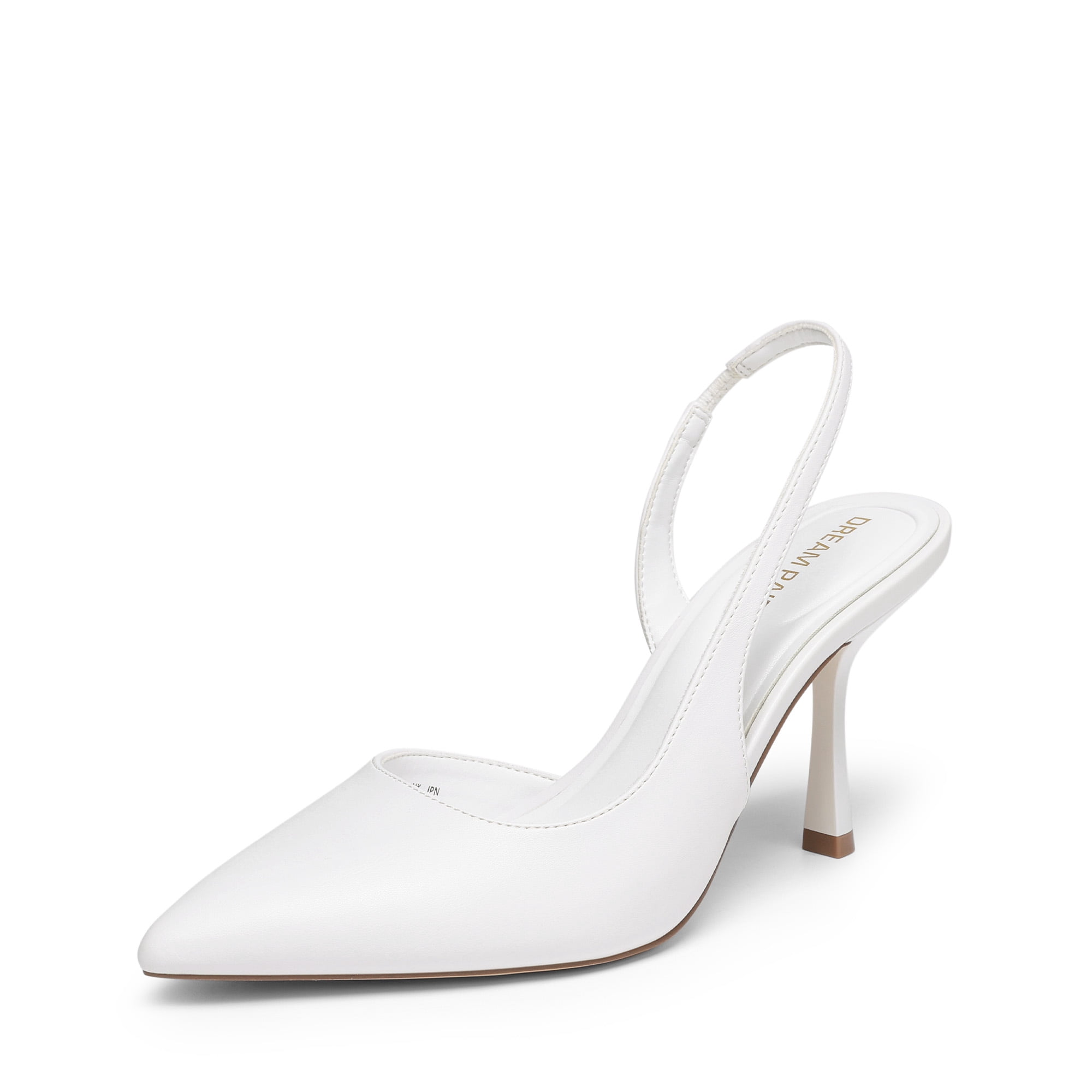 DREAM PAIRS Women's Slingback Closed Pointed Toe Kitten Heels High ...
