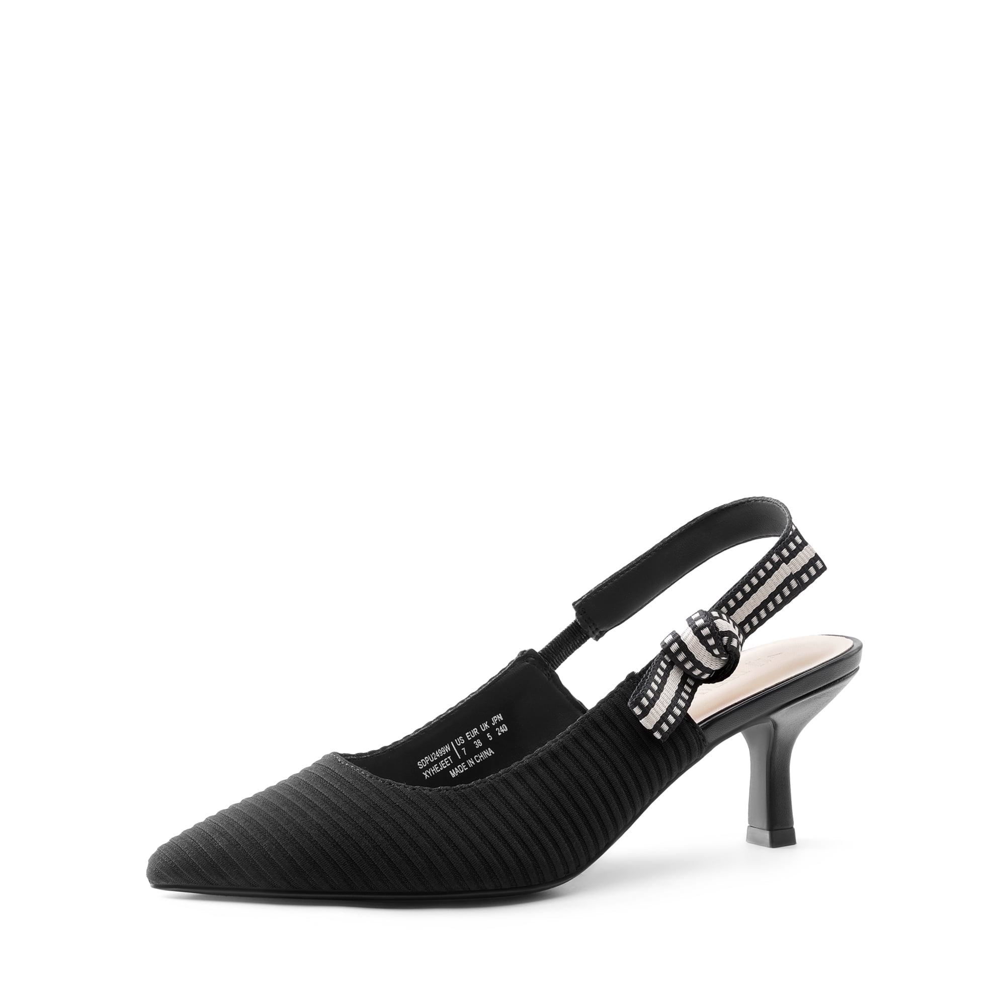 DREAM PAIRS Women’s Slingback Kitten Heel Closed Toe Pumps – Low Heels ...
