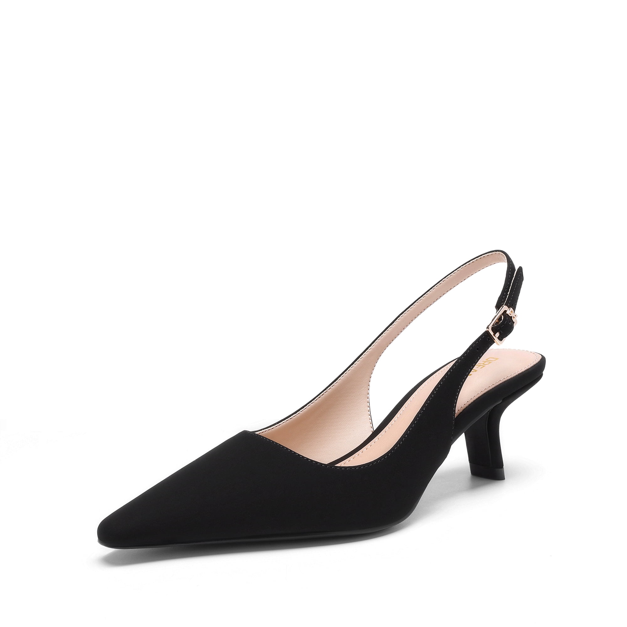 DREAM PAIRS Women's Slingback Kitten Heels - 2.36 Inch Low Heel Pointed ...