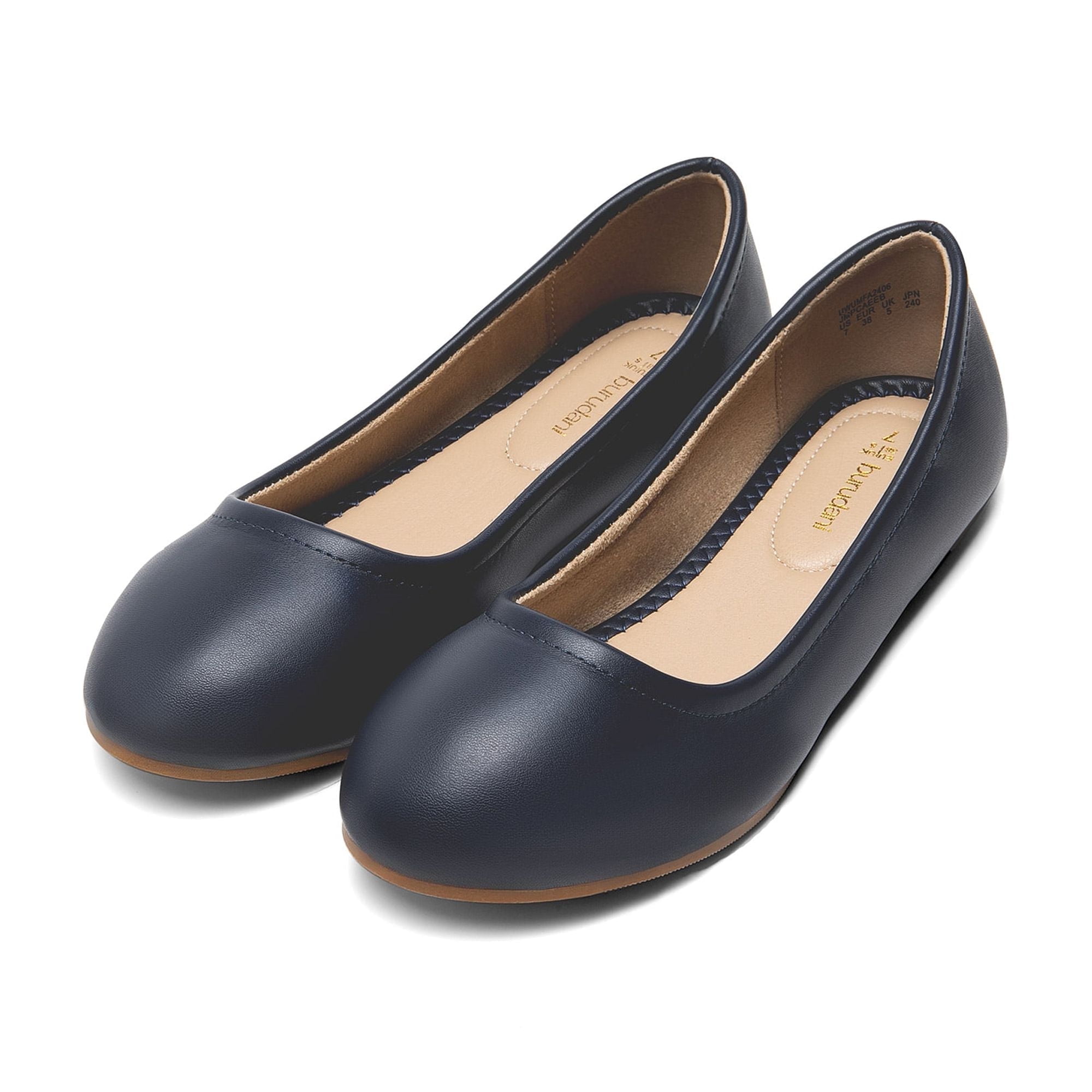 DREAM PAIRS Women's Solid Plain Walking Classic Ballet Flats Shoes ...