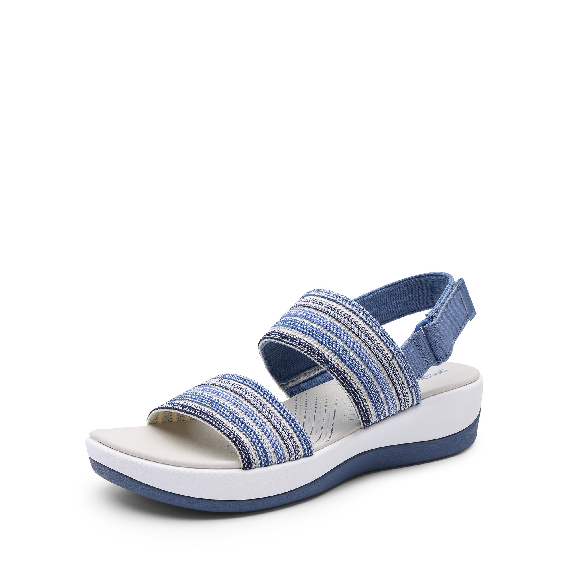 DREAM PAIRS Women's Walking Sandals Lightweight Soft Footbed Low Wedge ...