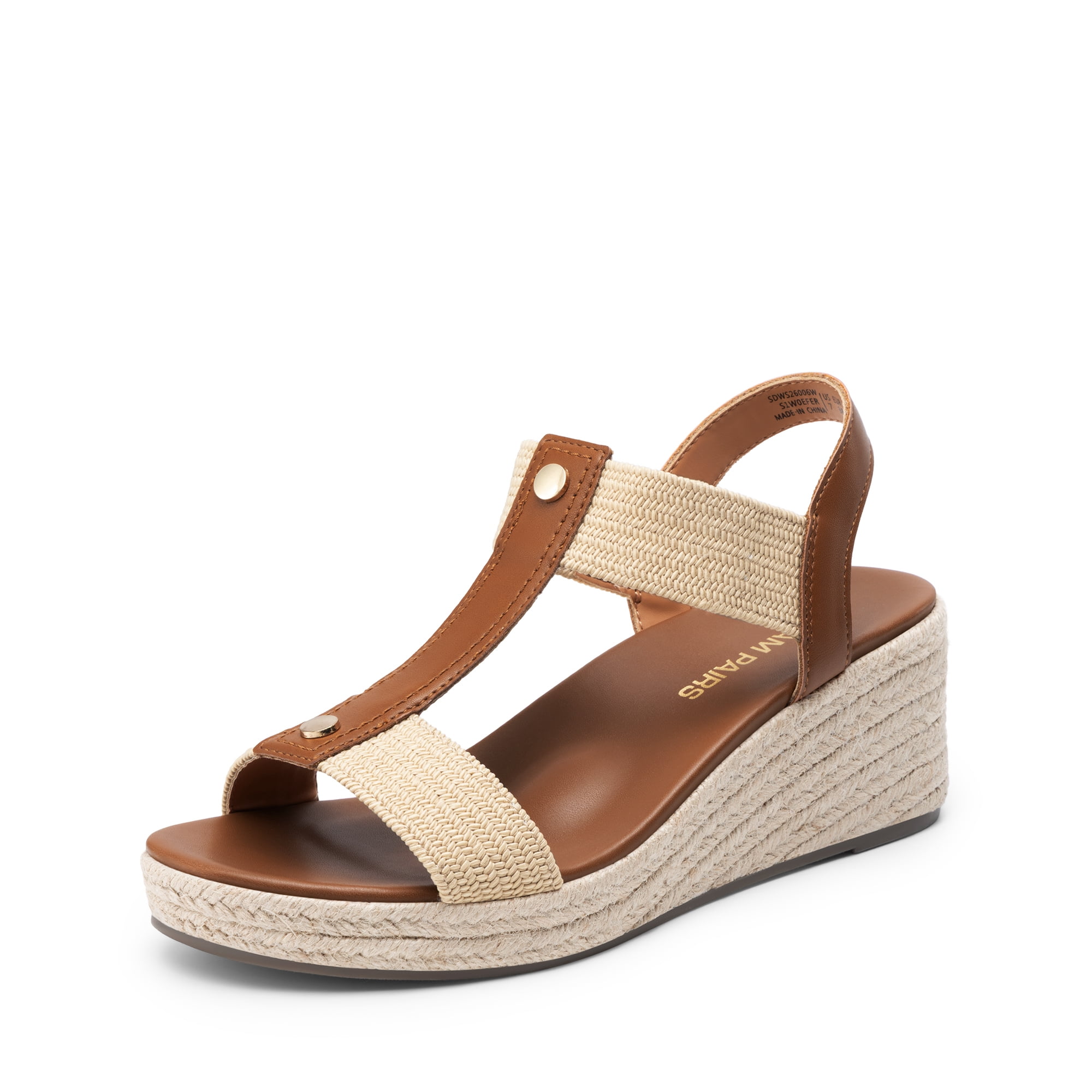 DREAM PAIRS Women's Wedge Sandals Open Toe Espadrilles Sandals ...