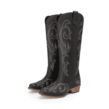 Modisza Western Cowboy Boots for Women Cowgirl Short Ankle Booties Pull ...