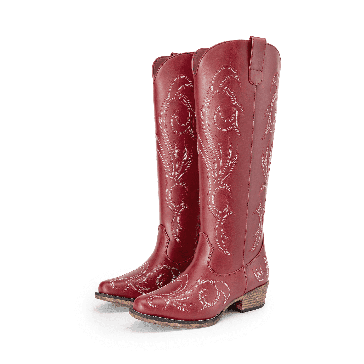 BURUDANI Women's Embroidered Western Cowboy Boots, Knee High Cowgirl ...