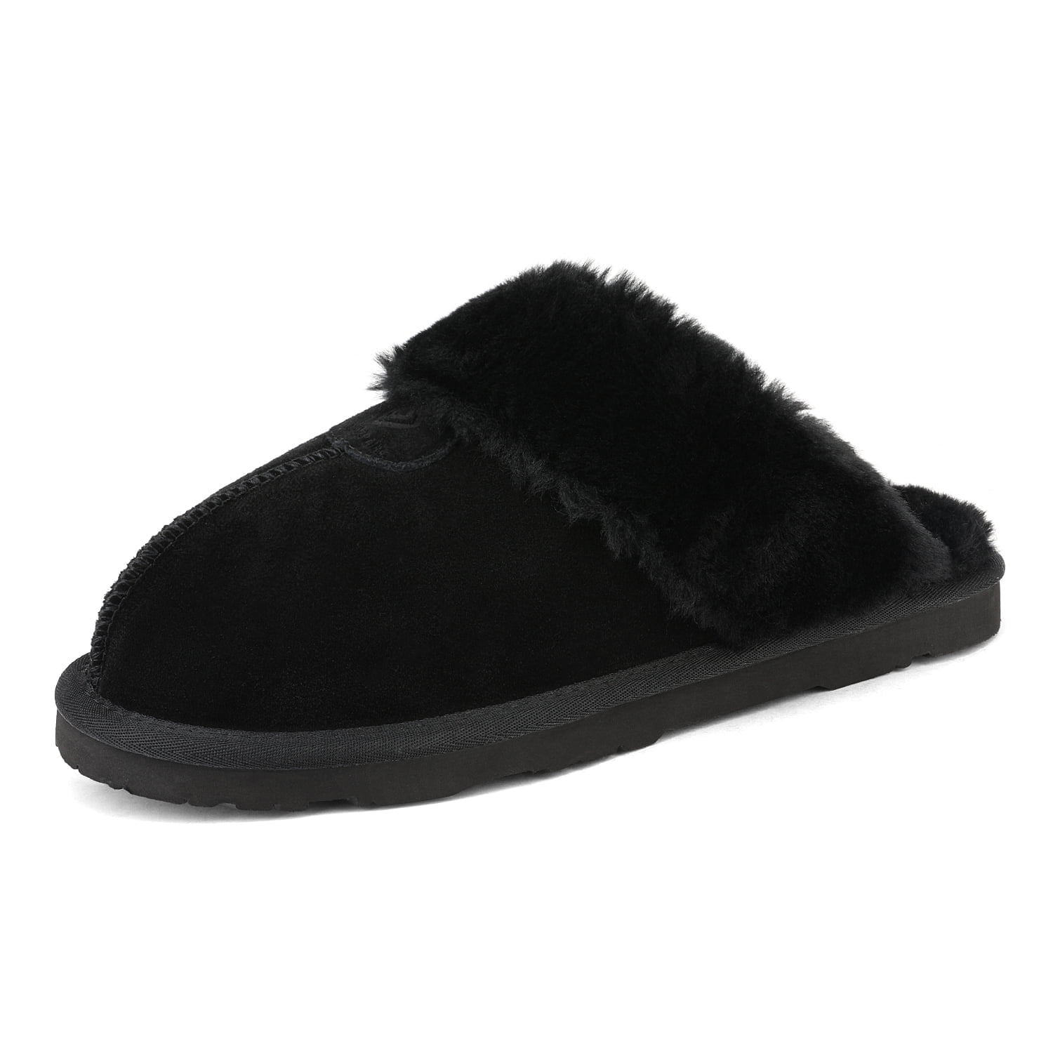 DREAM PAIRS Womens Fashion Suede Sheepskin Slippers Comfortable House ...