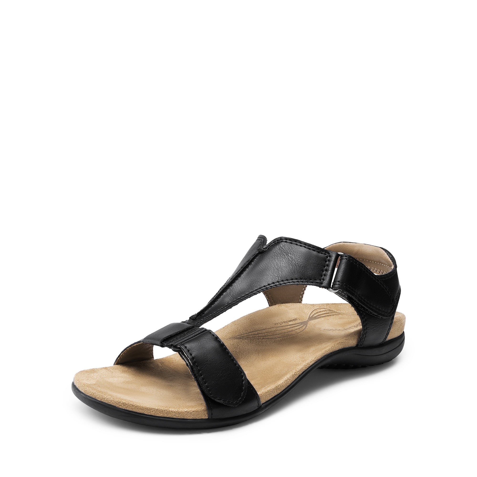 DREAM PAIRS Womens Sandals Arch Support T-Strap Orthopedic Flat Sandals ...