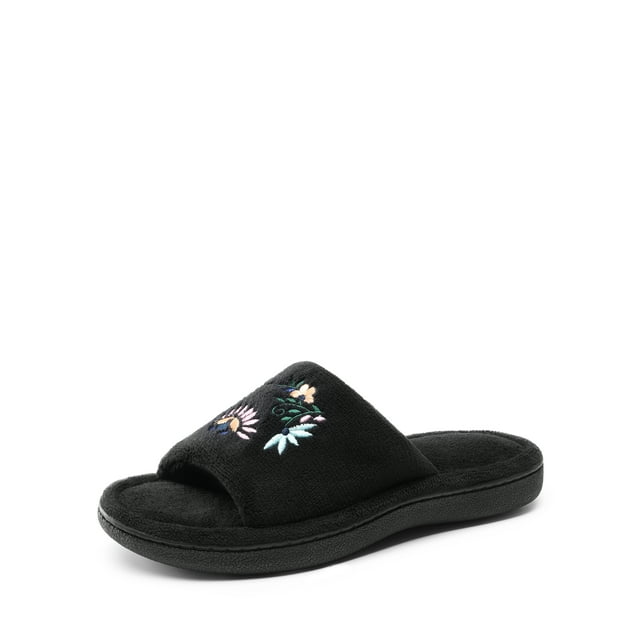 DREAM PAIRS Womens Slippers Open Toe, Comfy Memory Foam Slippers for ...