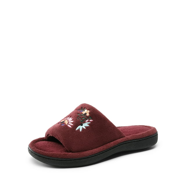 DREAM PAIRS Womens Slippers Open Toe, Comfy Memory Foam Slippers for ...