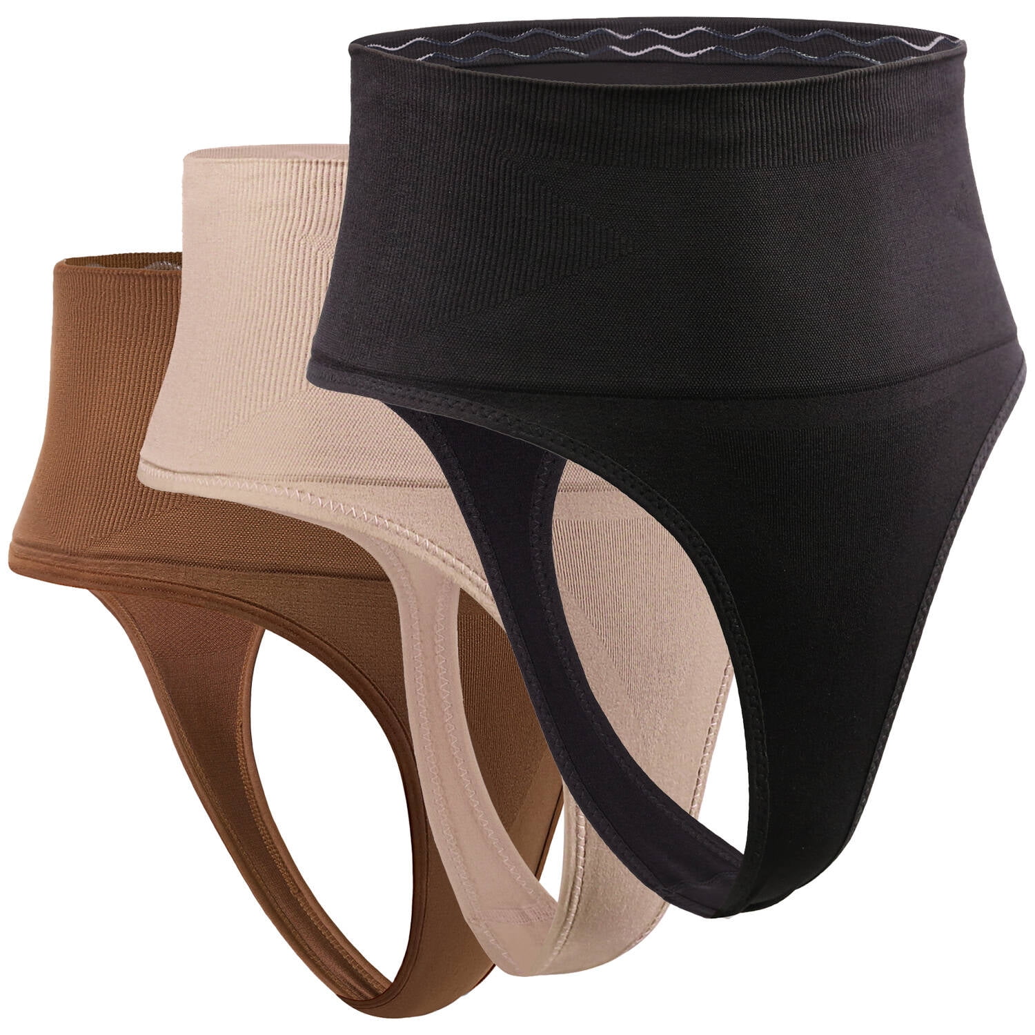 DREAM SLIM Women's High-Waist Seamless Body Shaper Briefs Firm Tummy ...