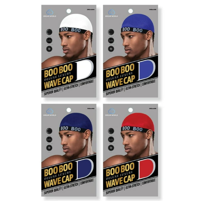 DREAM WORLD - BOO BOO DELUXE LUXURY WAVE CAP BLACK - Walmart.com
