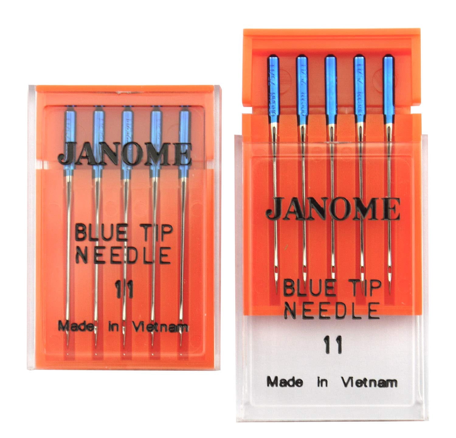 DREAMSTITCH 990311000 10 PCS Blue Tip Blue Stitch Needles Size 11 ...