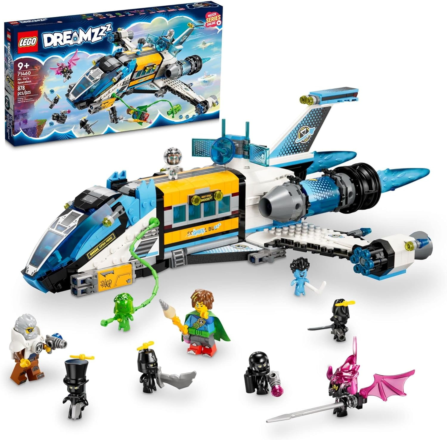 DREAMZzz Mr. Oz’s Spacebus Building Set, Spaceship Toy for Kids, Space ...