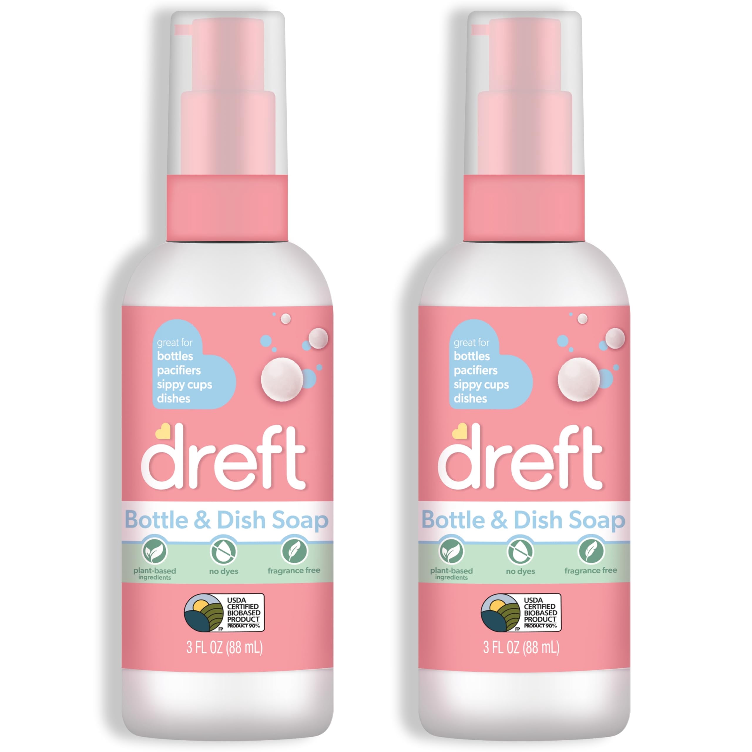 Dreft, Baby Bottle and Dish Soap, 3 Fl Oz, Pack of 2 - Walmart.com