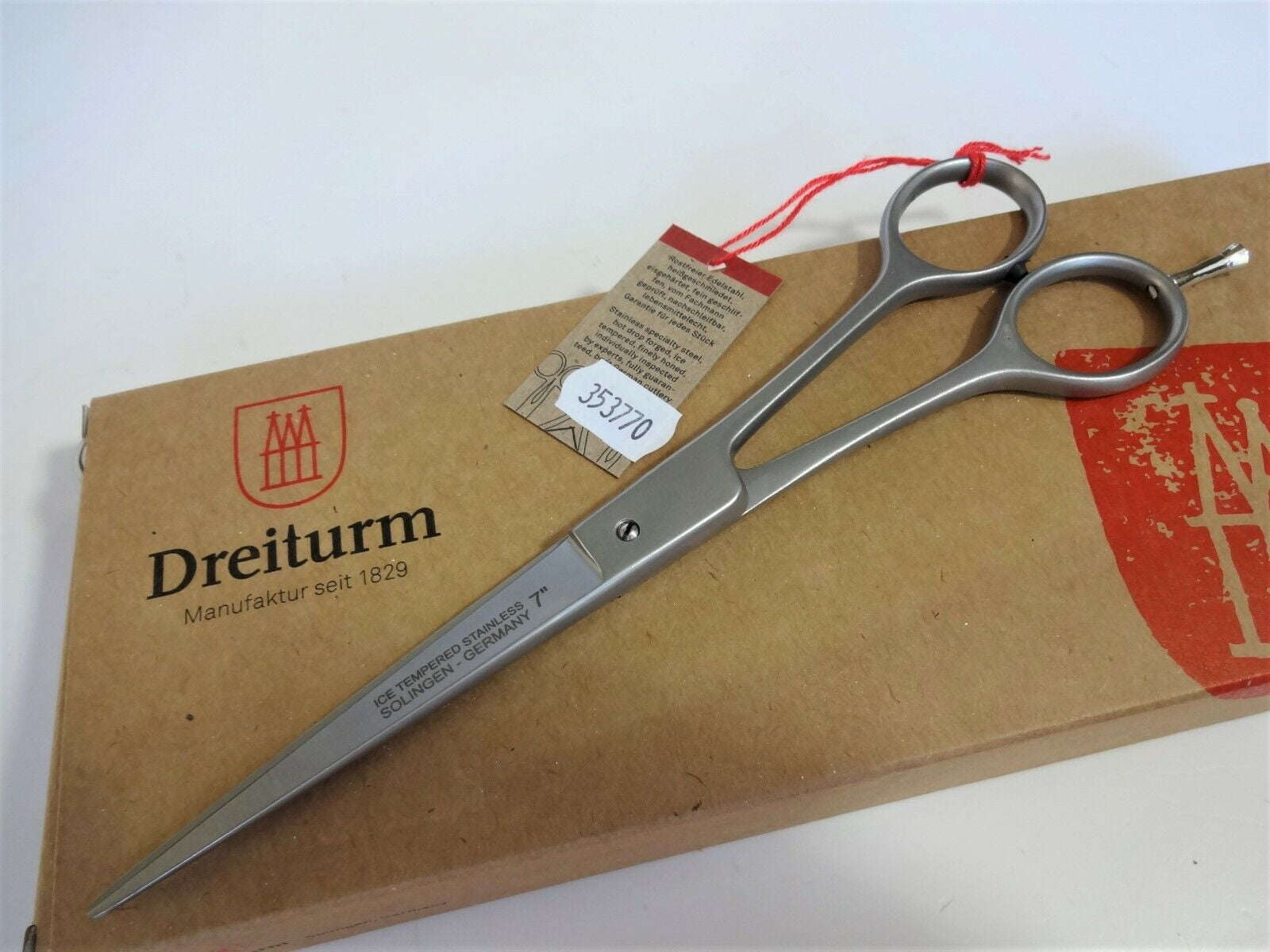 DREITURM GERMAN STAINLESS "Professional" 7” HAIR SOLINGEN BARBER SHEAR ...