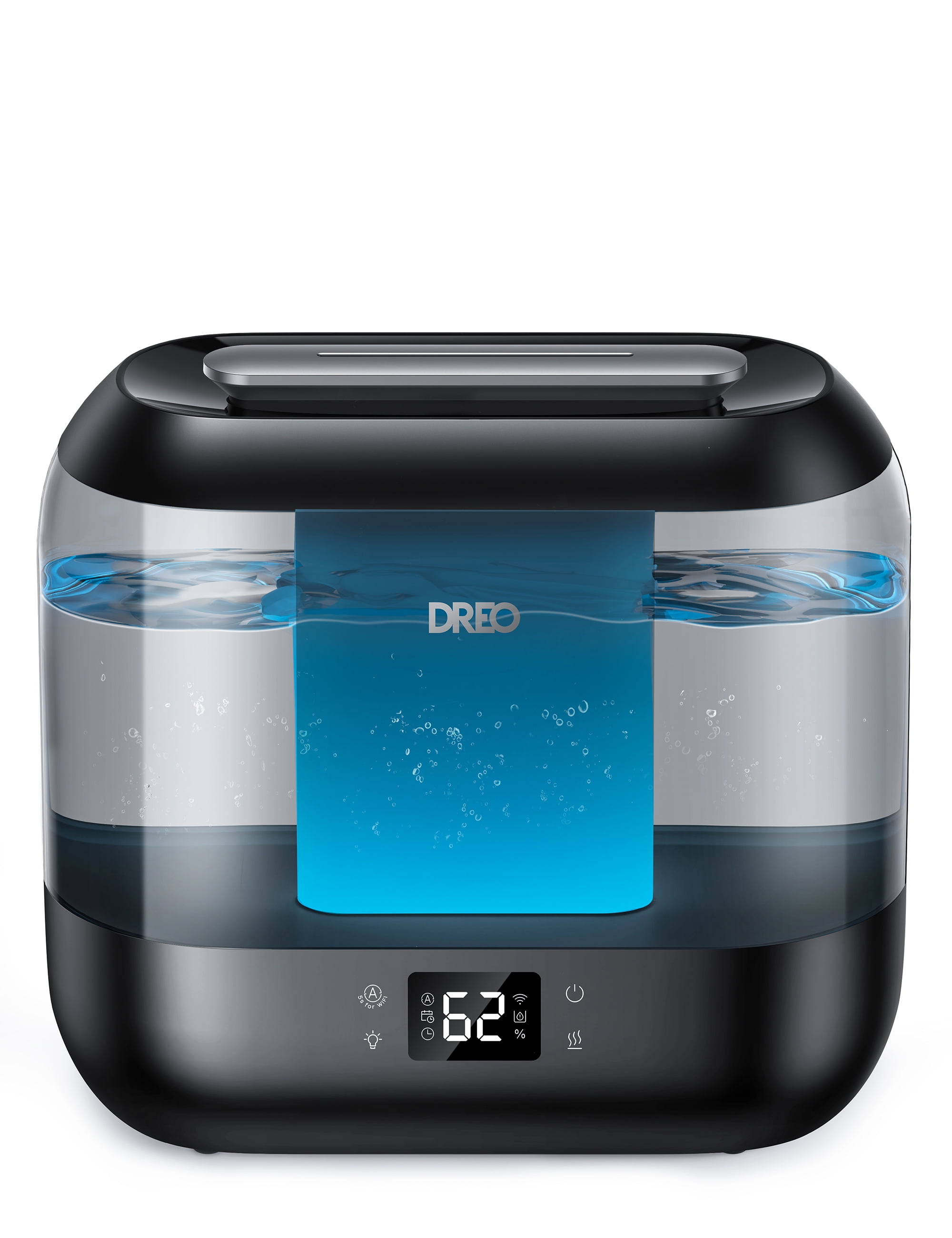 DREO 1.0 Gal Cool Mist Humidifier with Digital Display, Black,with ...