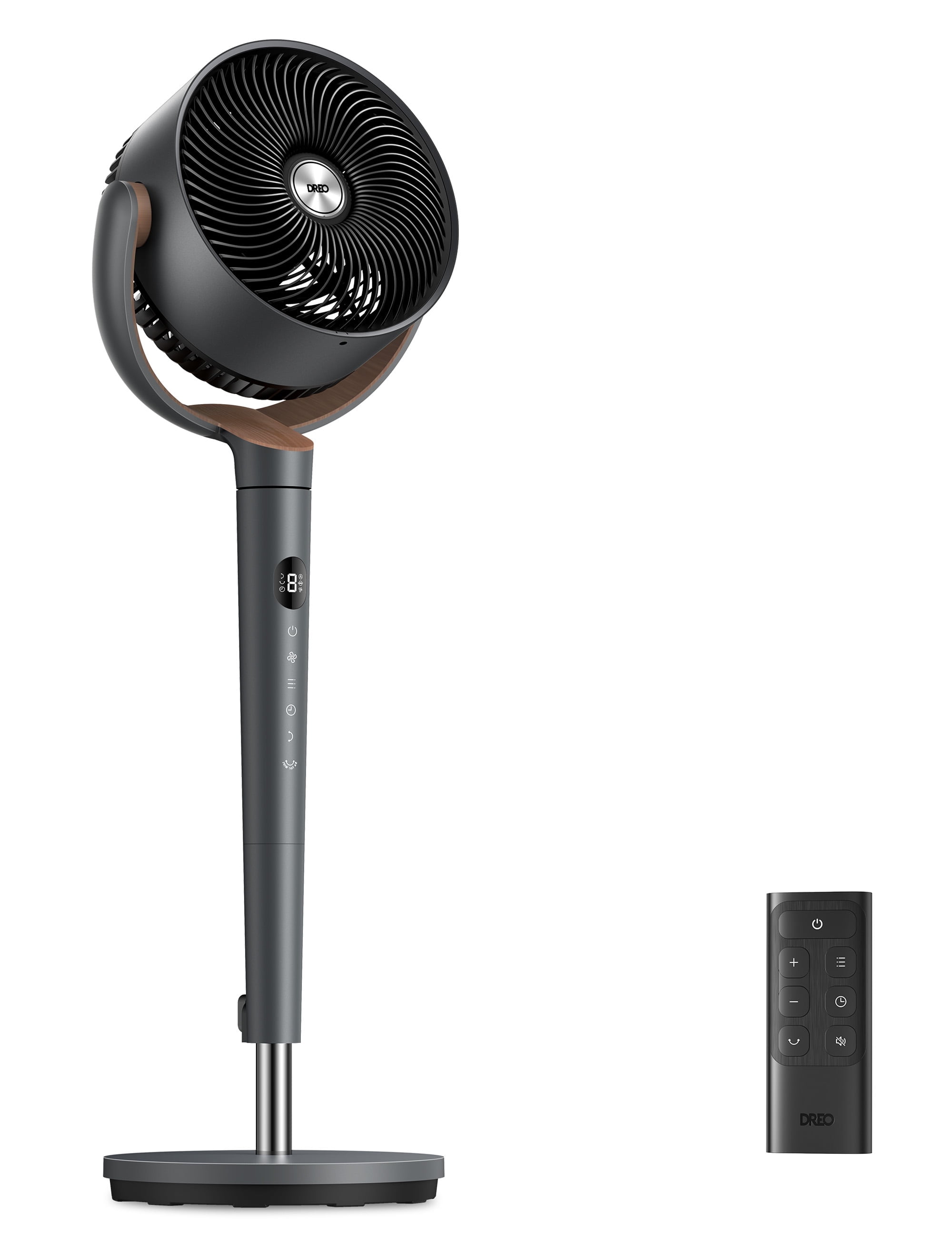 Dreo Bedroom Oscillating Fan, 8 Speeds, Quiet DC Motor, 23dB, Air ...